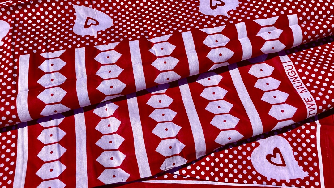 Tanzania Khanga Large, African Fabric: Kanga call, Baby Wrap, Swahili ...