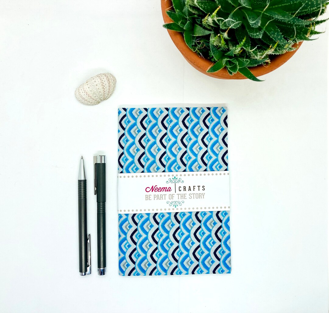 Notebook-a5-writing-book-with-african-fabric - Fabric Notebook ...