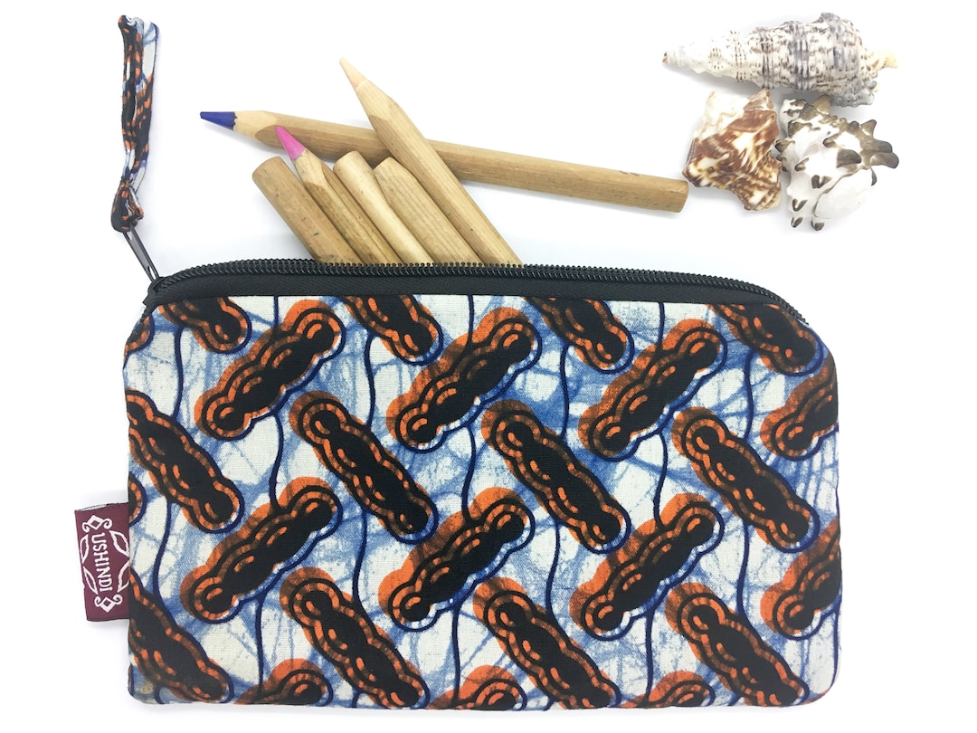 African Fair Trade Pouch, Pencil Case, Make-up Bag, Africa Print Design ...
