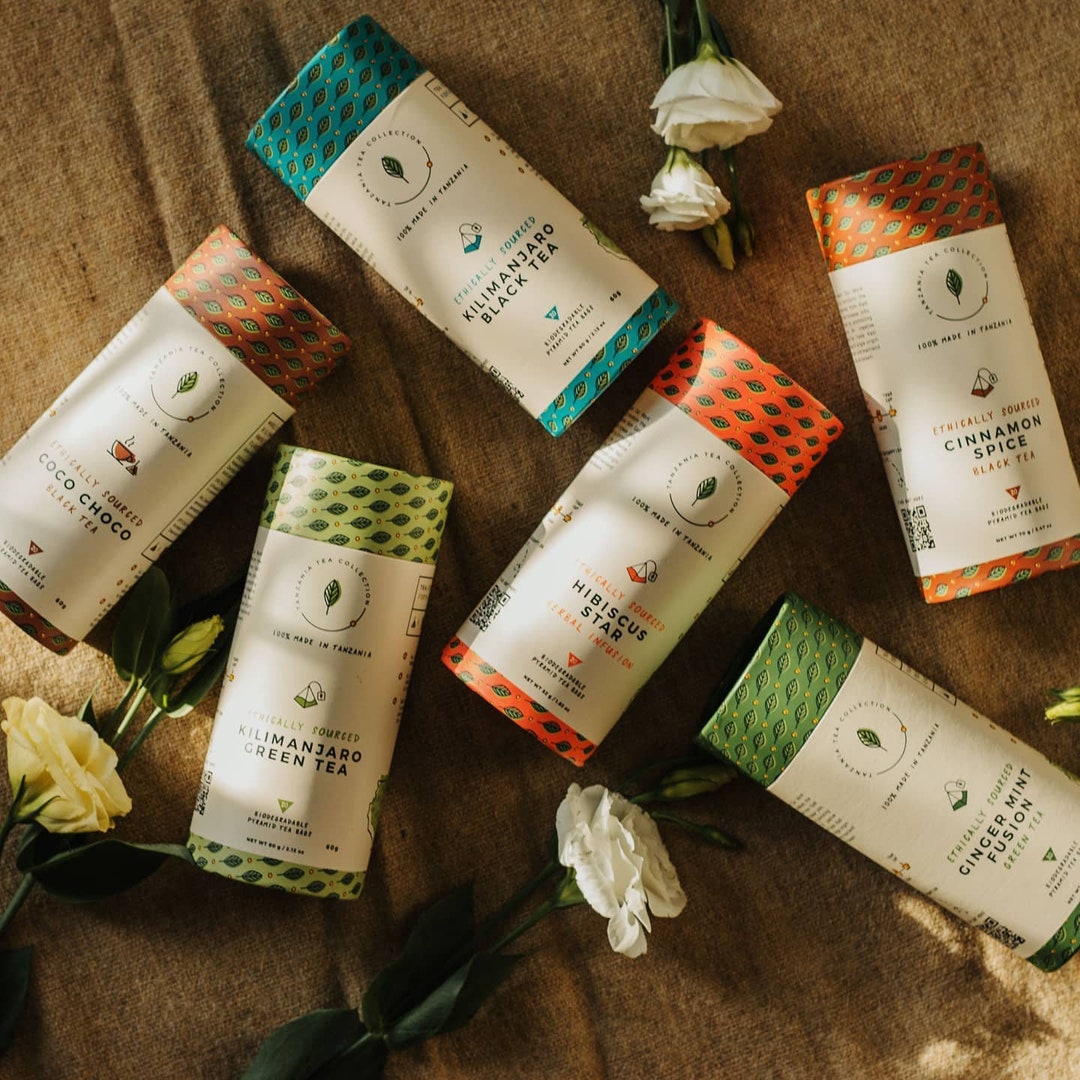 3-piece Tea Collection, Hand-picked and Made in Tanzania, From the Foot ...