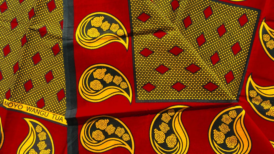 Tanzania Khanga Small, African Fabric: Kanga slow Down, Sling, Swahili ...