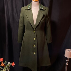 Winter Coat, Green Wool Coat, Warm Winter Coat, Fall Clothing ...