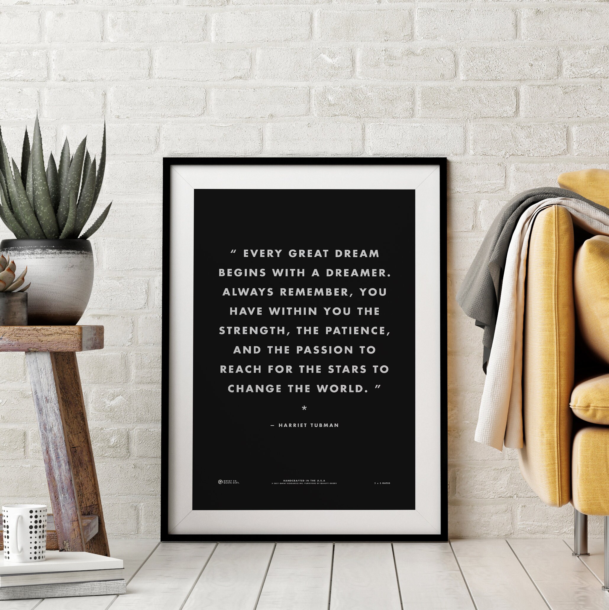 Harriet Tubman Quote Wall Art Printable Inspirational Quote - Etsy