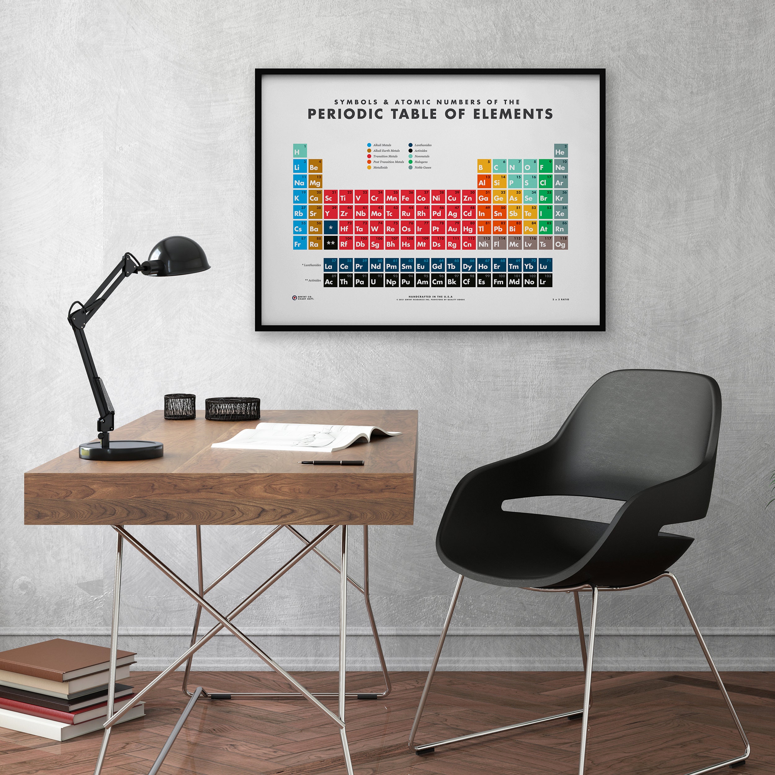 Periodic Table of Elements Wall Art Printable Science | Etsy