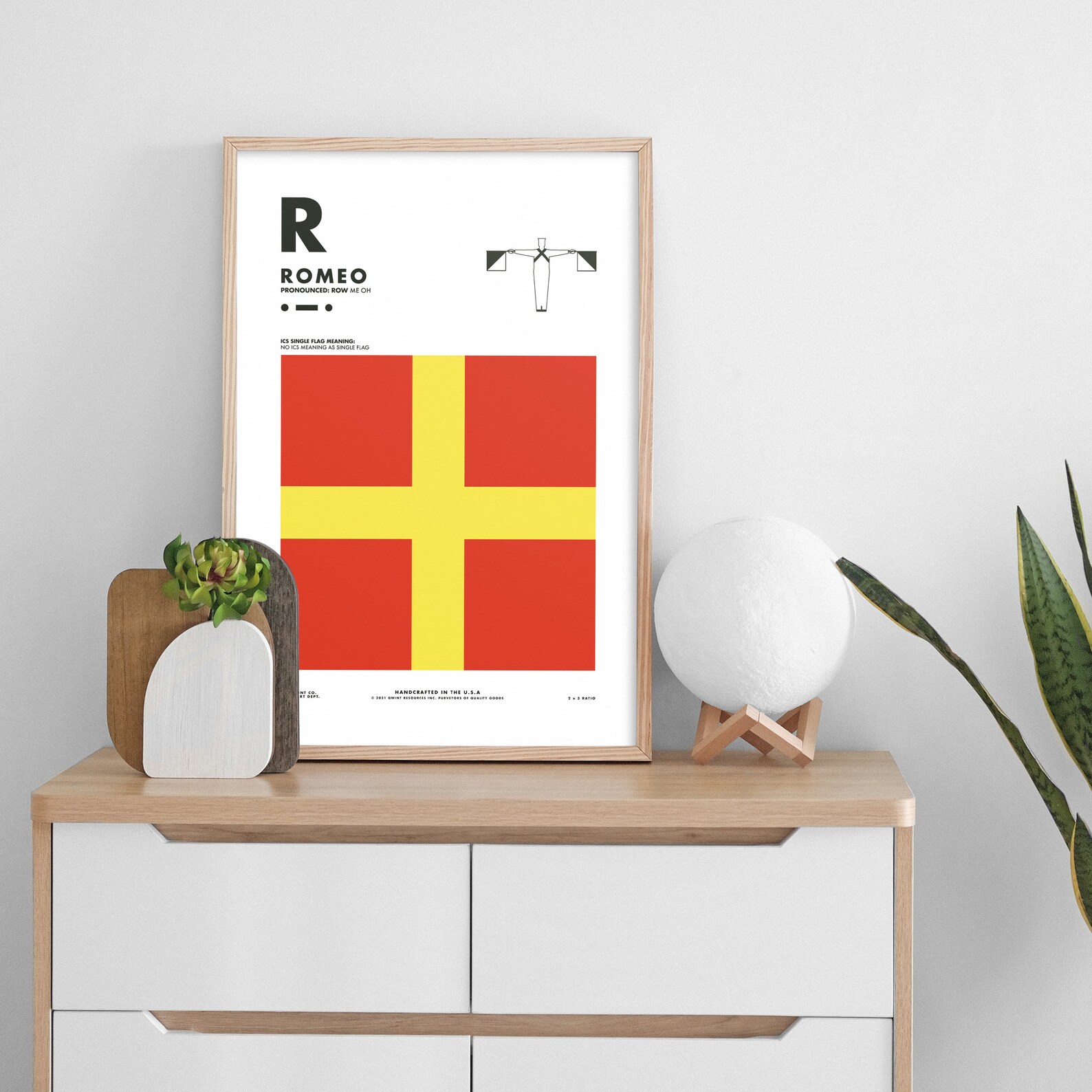 Signal Flag R Wall Art Printable | Romeo | R | Phonetic Alphabet ...