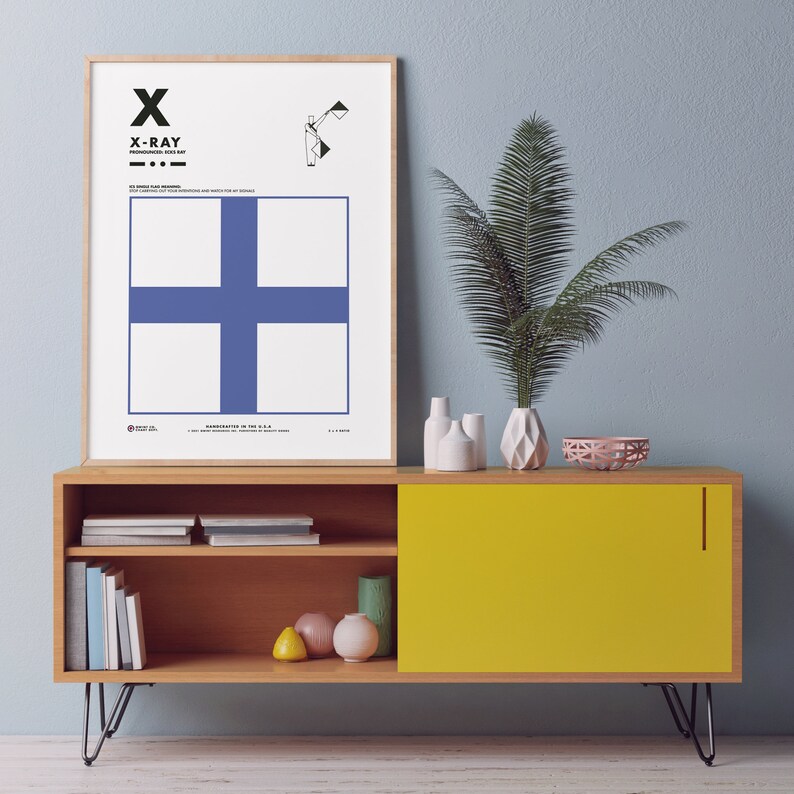 Signal Flag X Poster Digital Download 5 Sizes - Etsy
