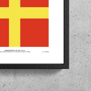Signal Flag R Wall Art Printable | Romeo | R | Phonetic Alphabet ...