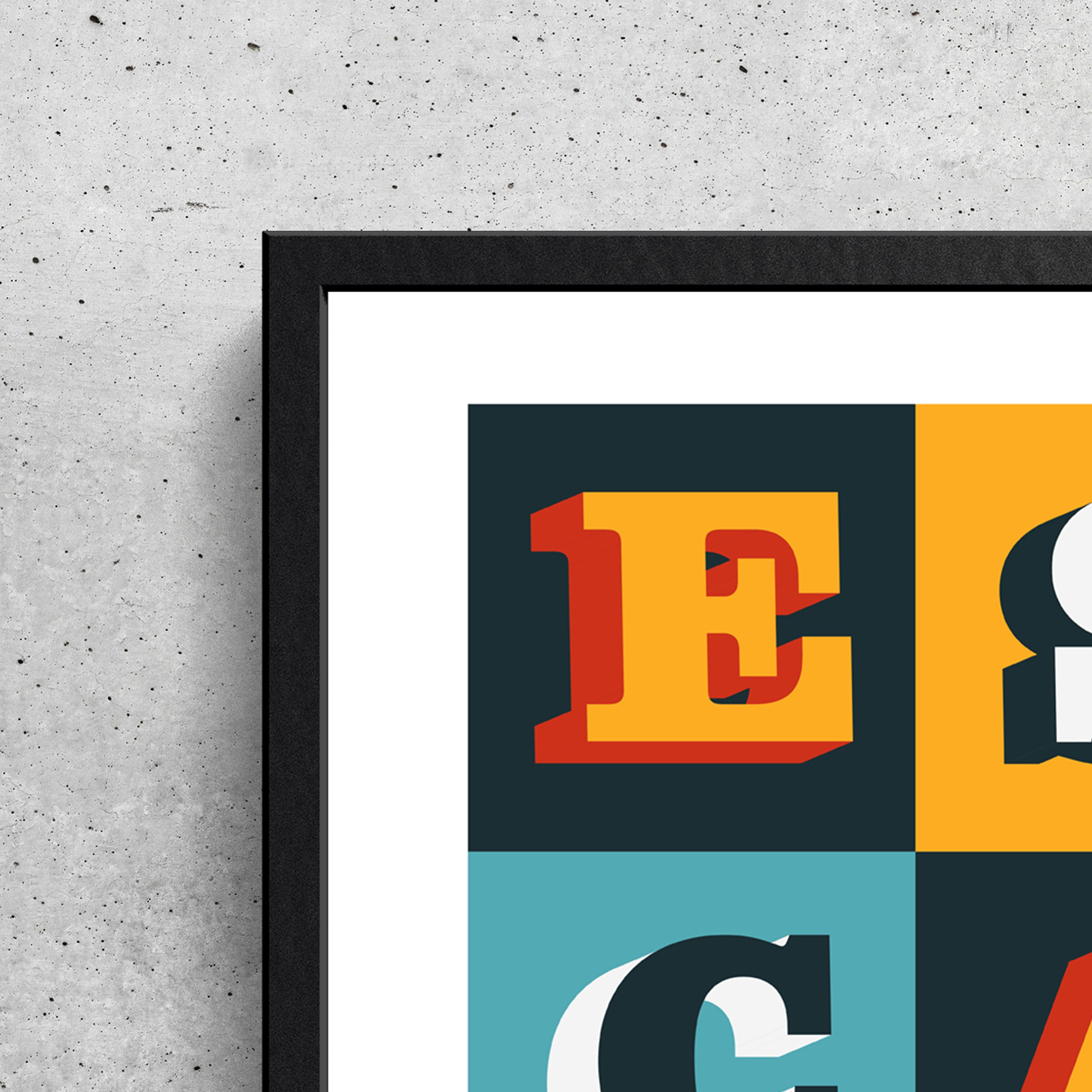 ESCAPE Typographic Printable Surf Art Surf Decor Boho | Etsy