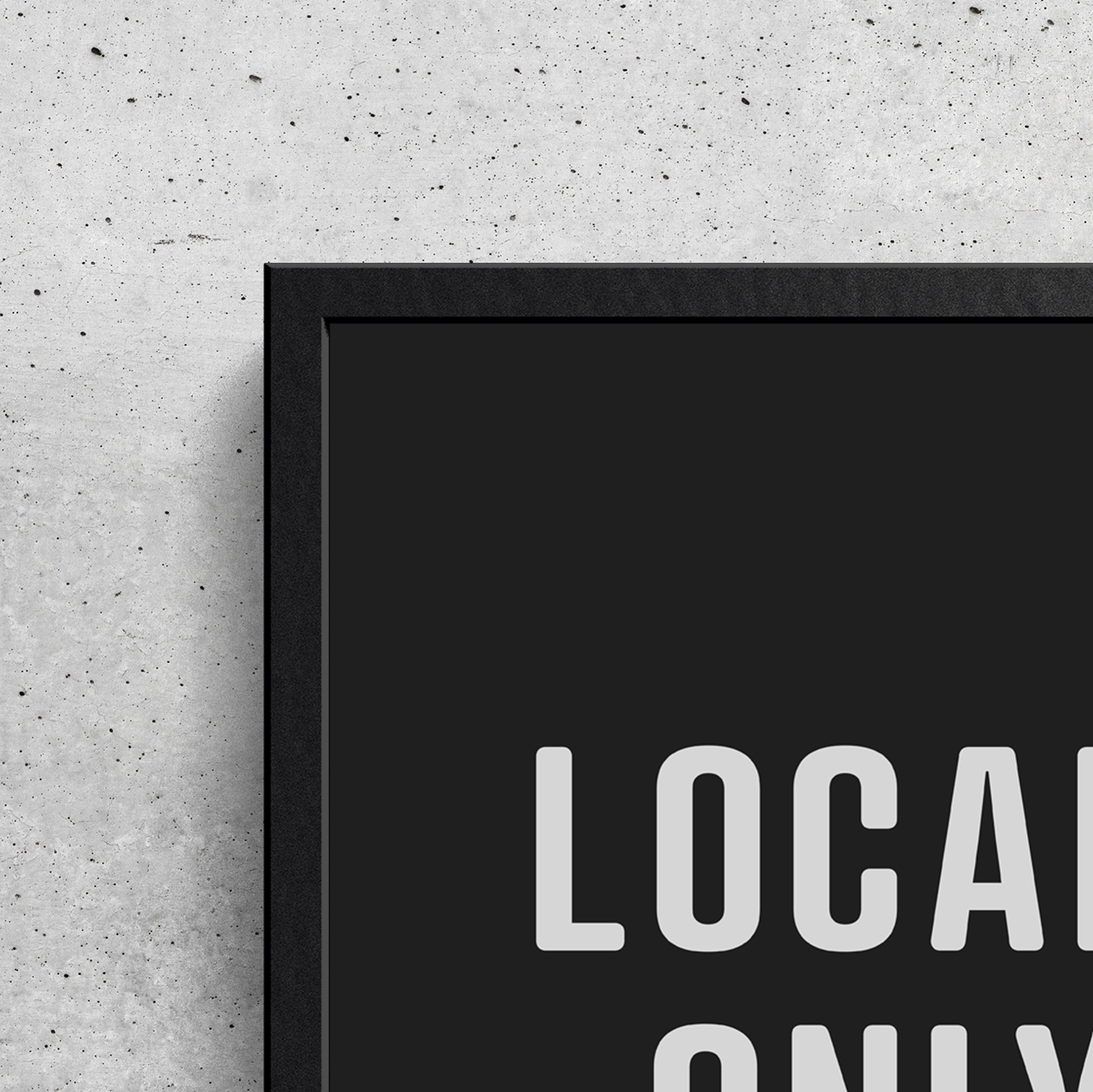 Locals Only Wall Art Printable Surf Art Surf Decor Beach | Etsy