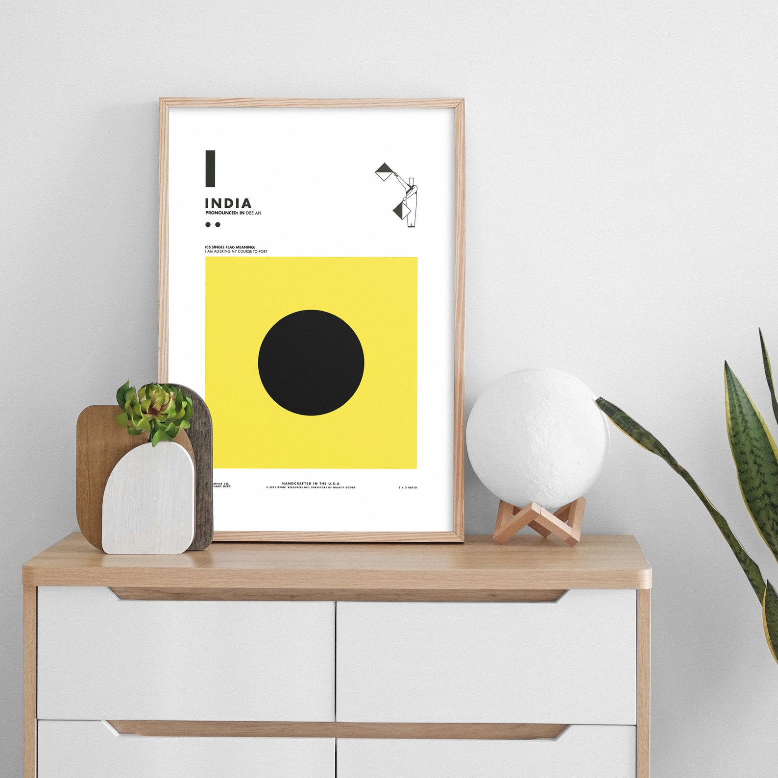 Signal Flag I Wall Art Printable India I Phonetic | Etsy