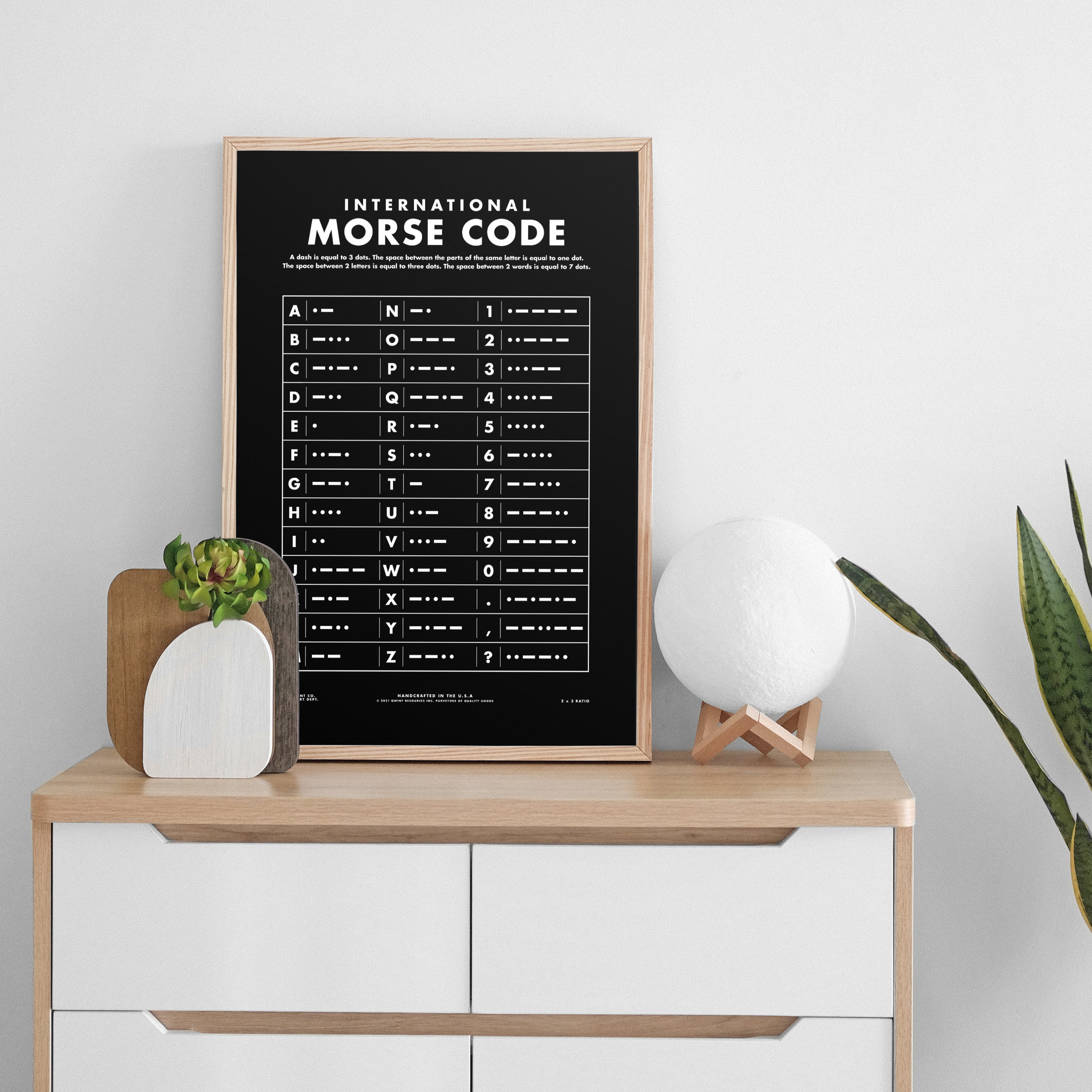 Morse Code Alphabet Black Wall Art Printable Morse Code | Etsy