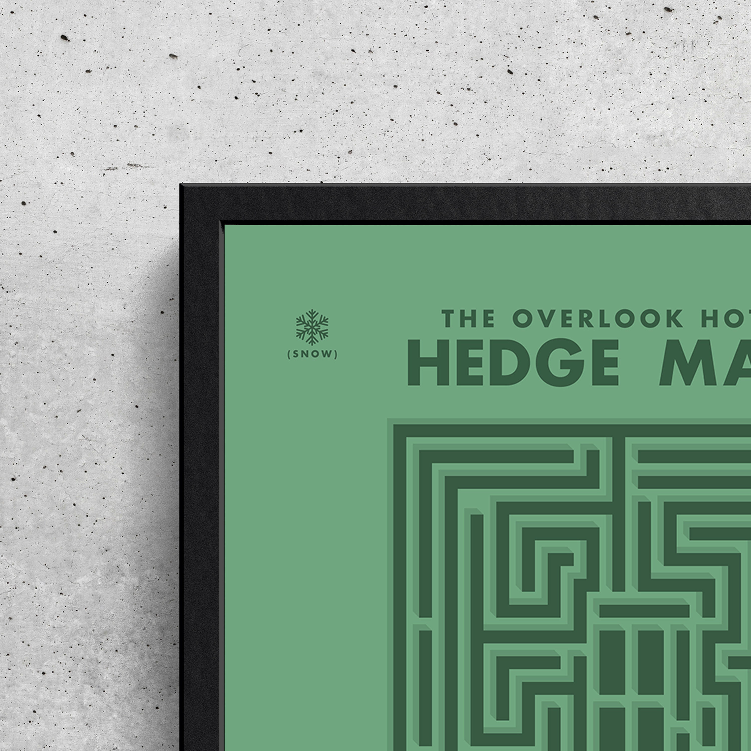 Overlook Hotel Maze Wall Art Printable the Shining Stanley Kubrick ...