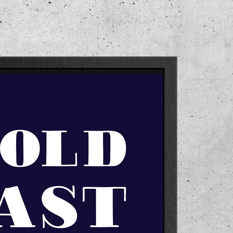 Hold Fast Printable Nautical Art Surf Decor Beach Decor Sea Sailing ...