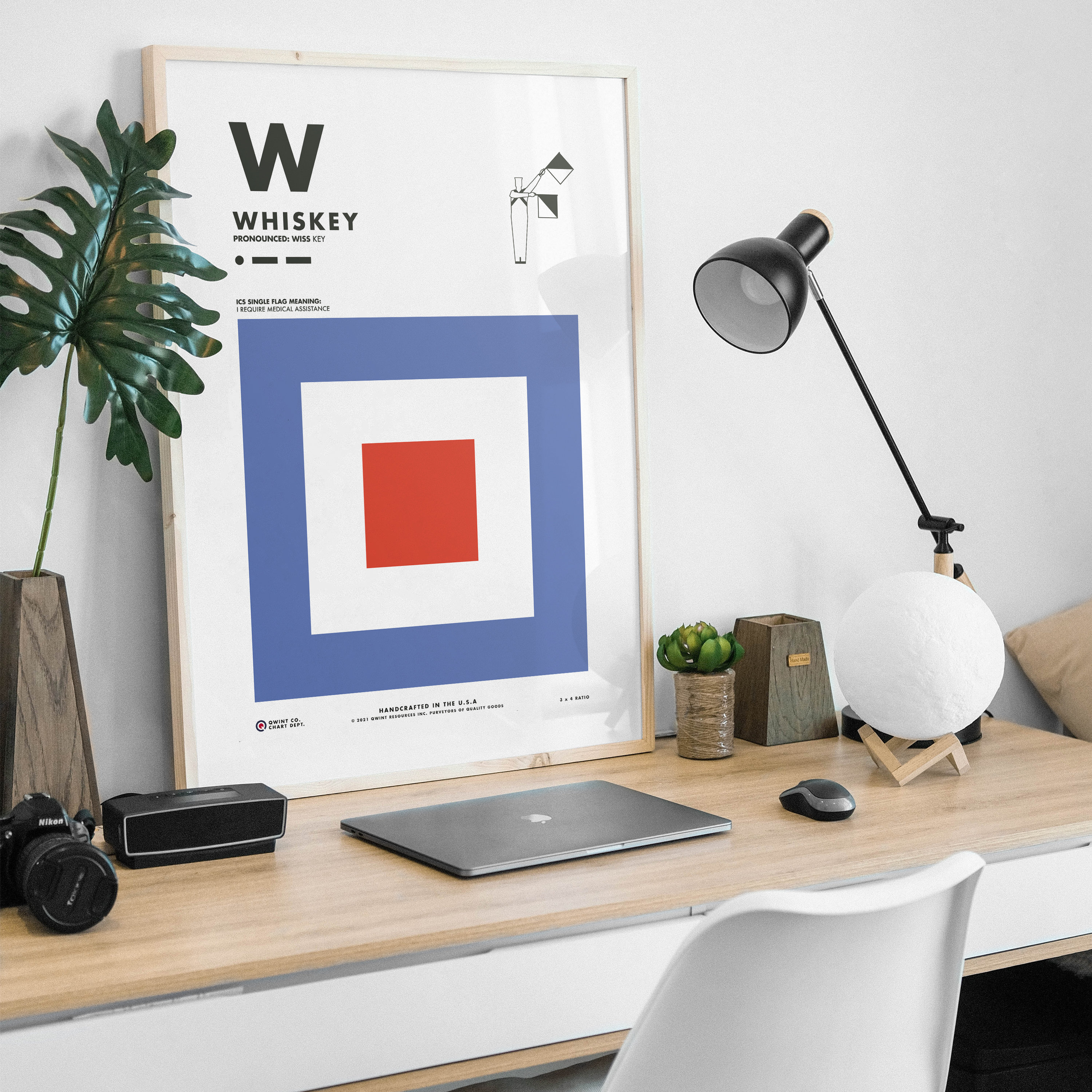 Signal Flag W Wall Art Printable Whiskey W Phonetic Alphabet Morse Code ...