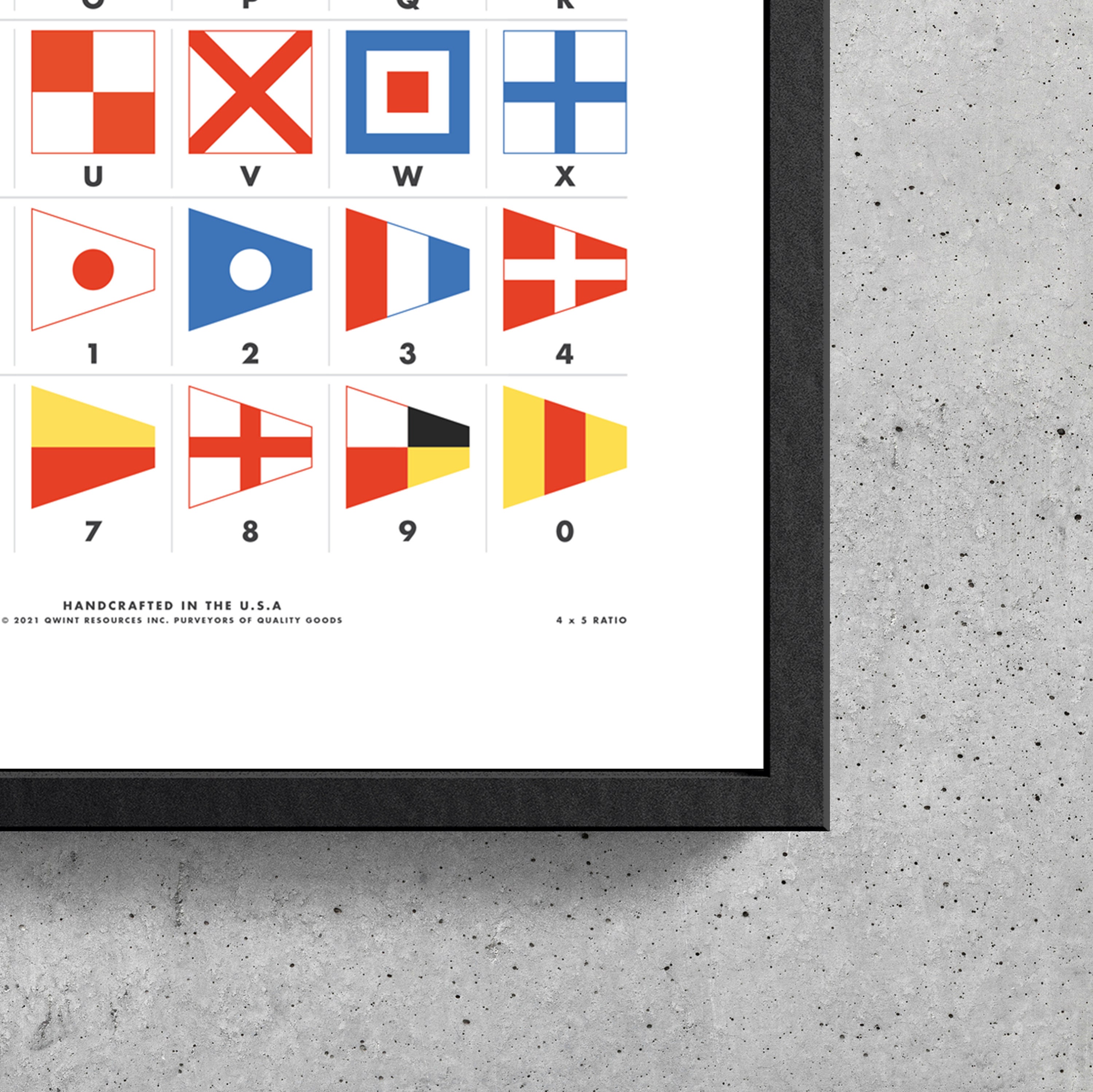 Maritime Signal Flags Wall Art Printable Nautical Alphabet | Etsy