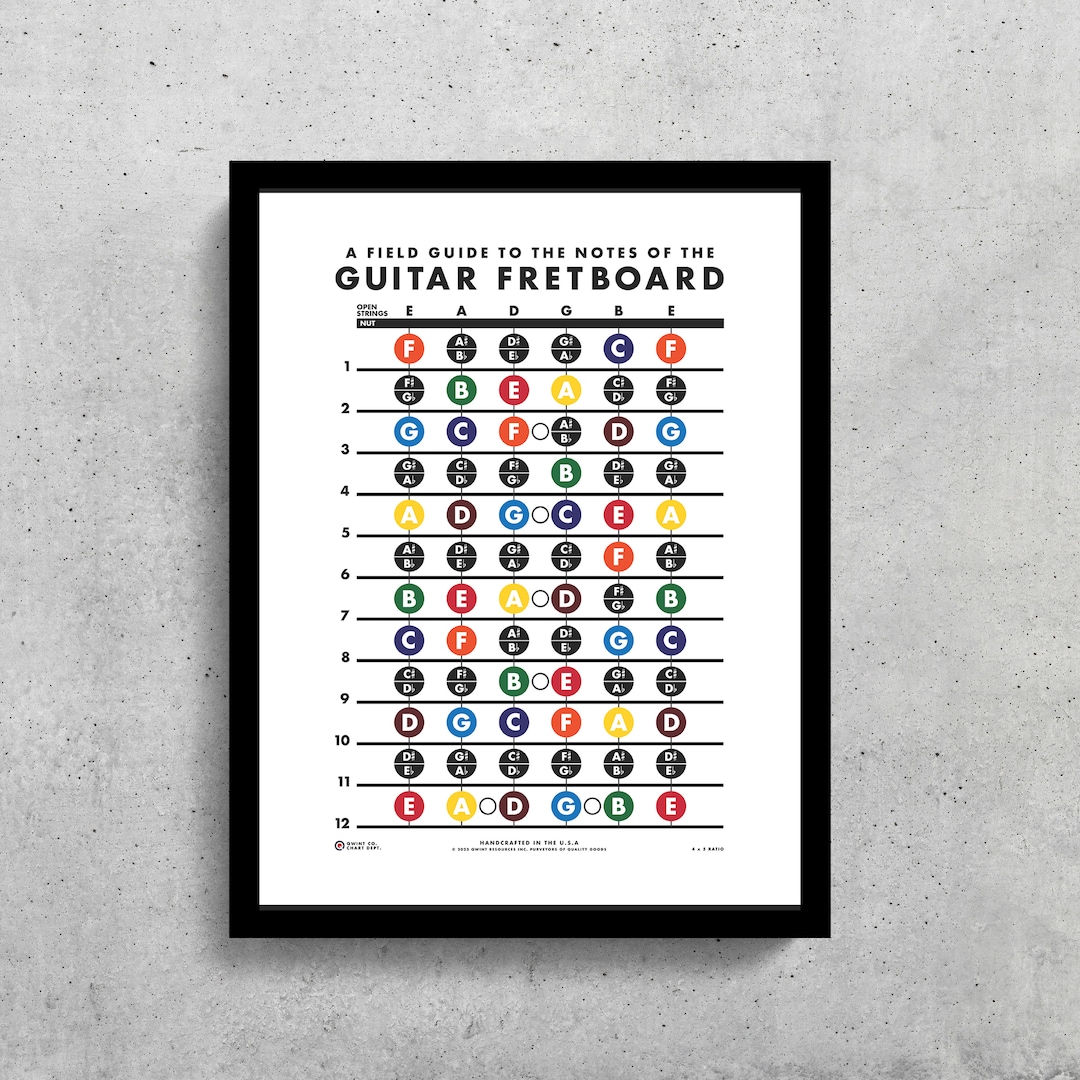 Acoustic Guitar Fretboard Diagram