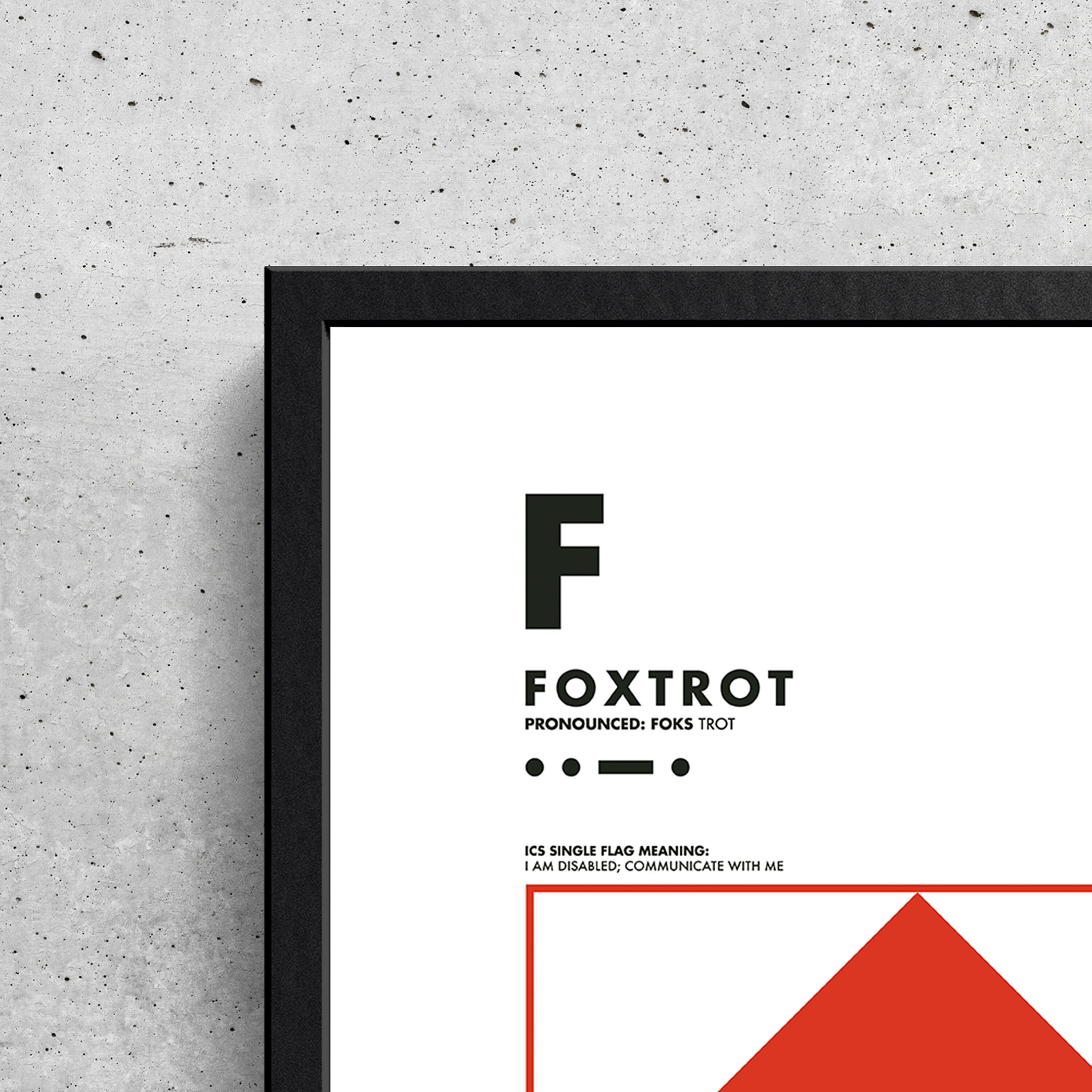 Signal Flag F Wall Art Printable Foxtrot F Phonetic | Etsy