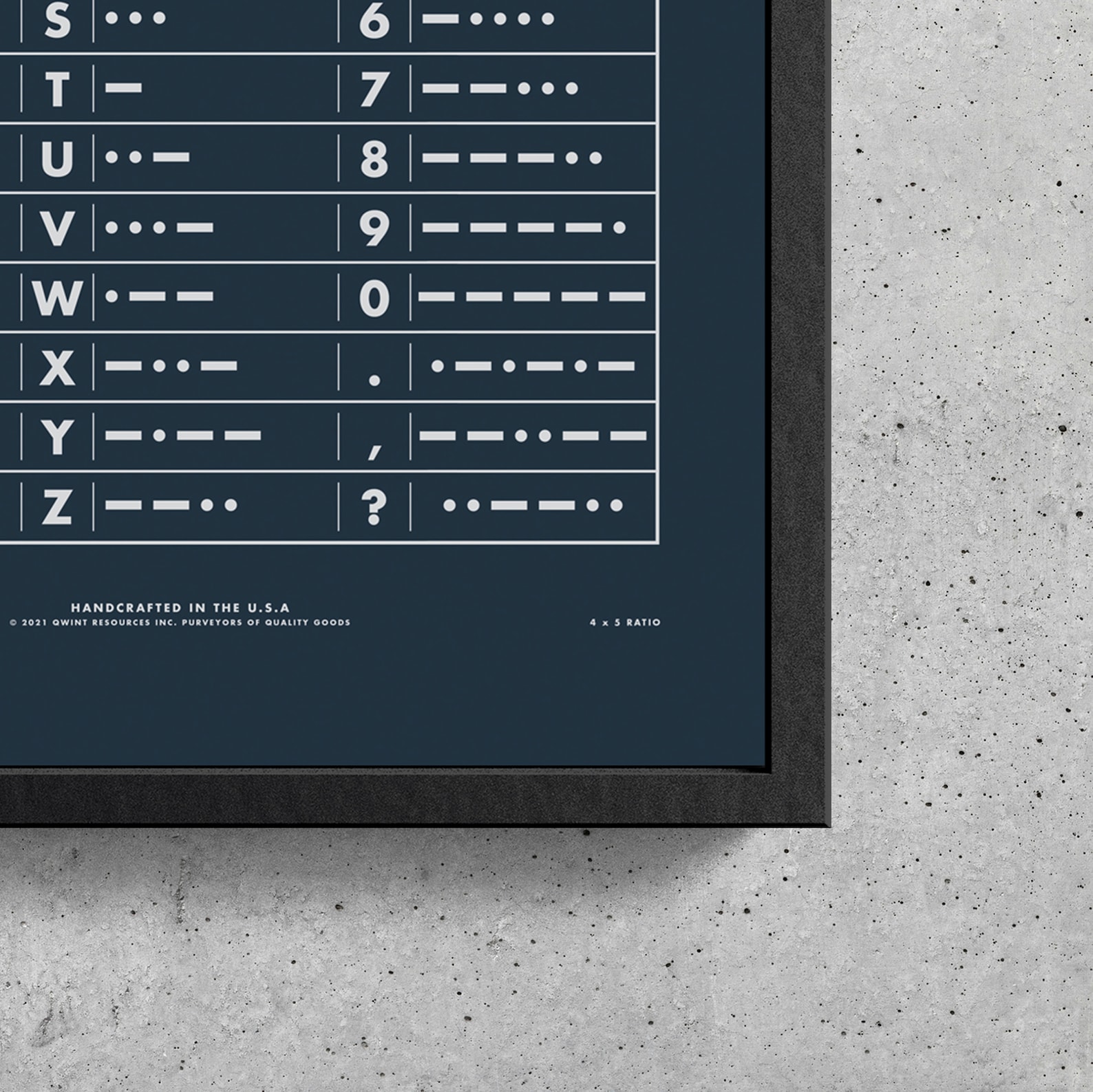 Morse Code Alphabet Wall Art Printable Morse Code Chart | Etsy Canada