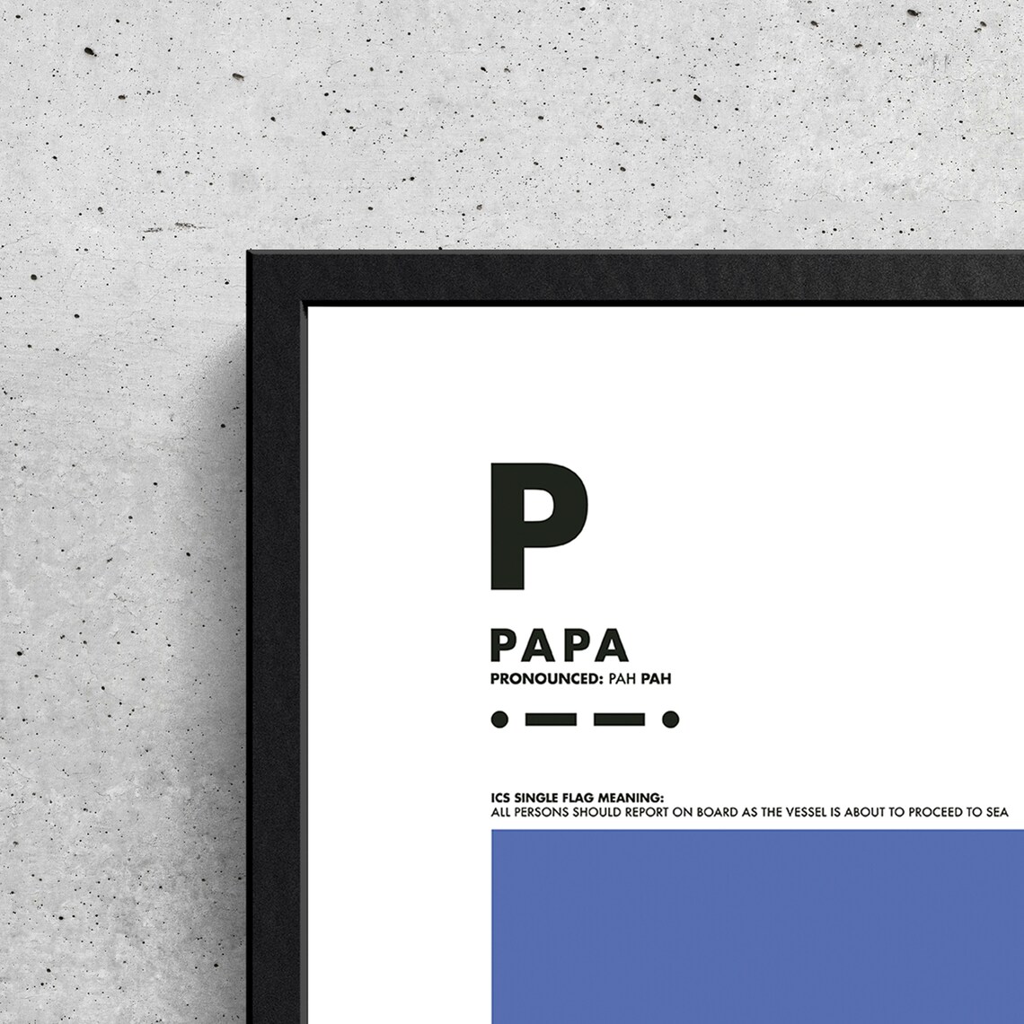 Signal Flag P Wall Art Printable Papa P Phonetic | Etsy