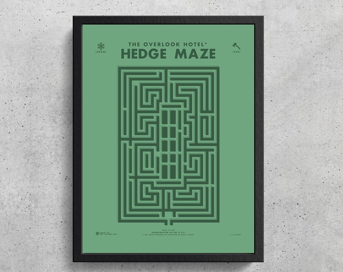 The Overlook Maze Map - the Shining - Etsy Canada