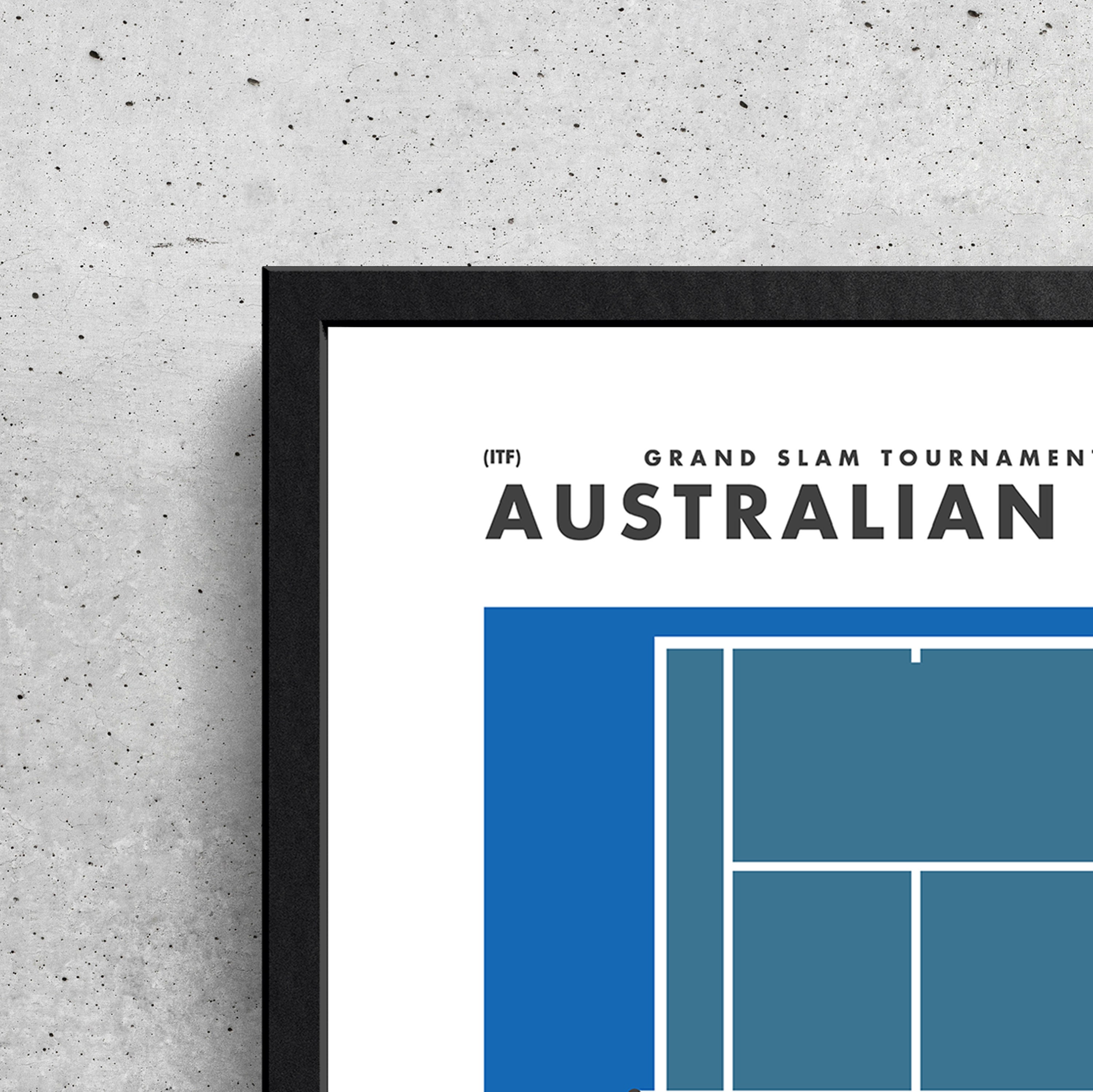 Australian Open Grand Slam Wall Art Printable Tennis France Grand Slam ...