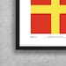 Signal Flag R Wall Art Printable Romeo R Phonetic Alphabet Morse Code ...