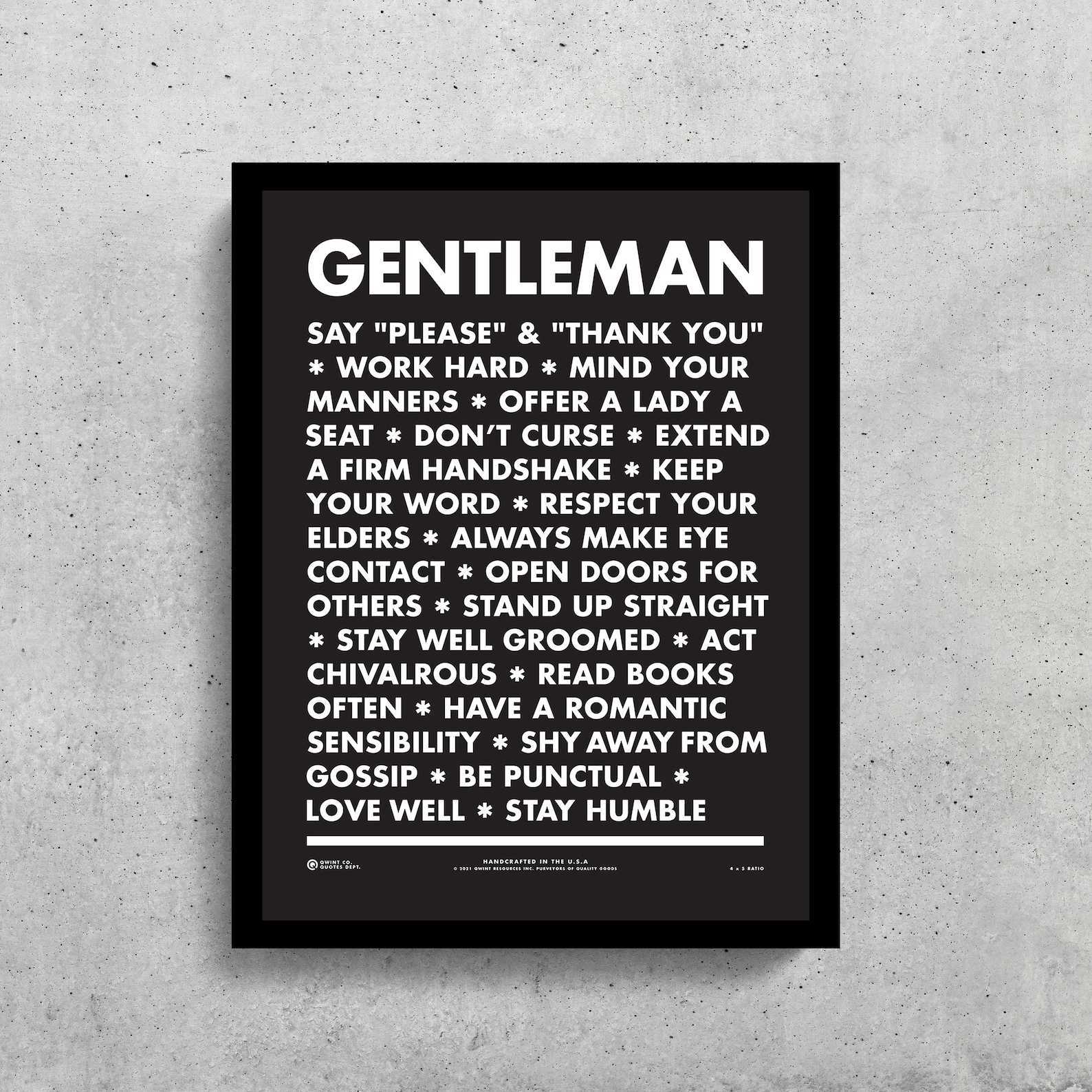 Gentleman Wall Art Printable | Gentlemen | Mens Essential Manners ...