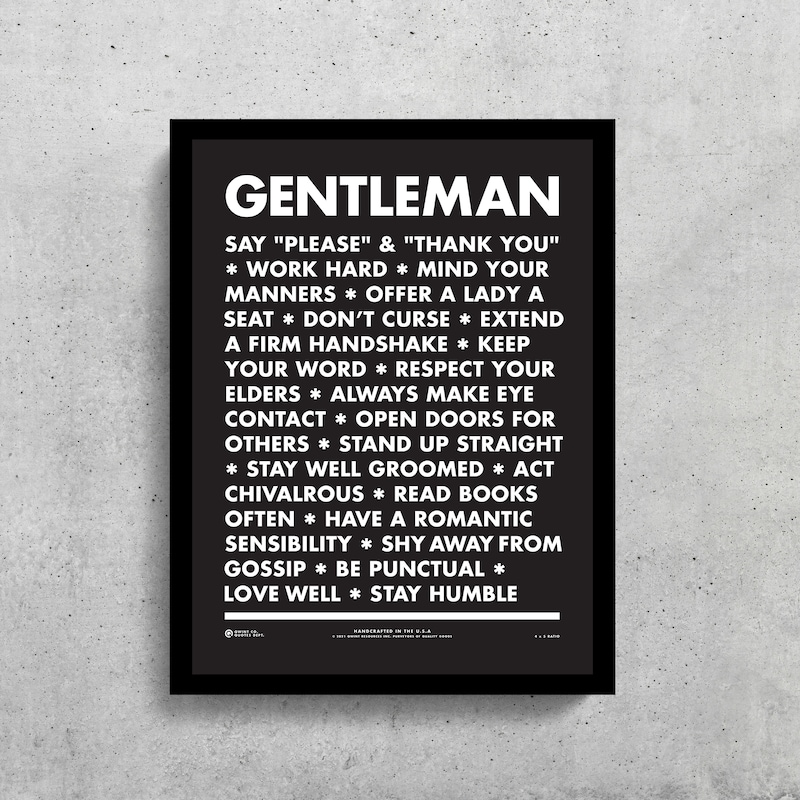 Gentleman - Etsy
