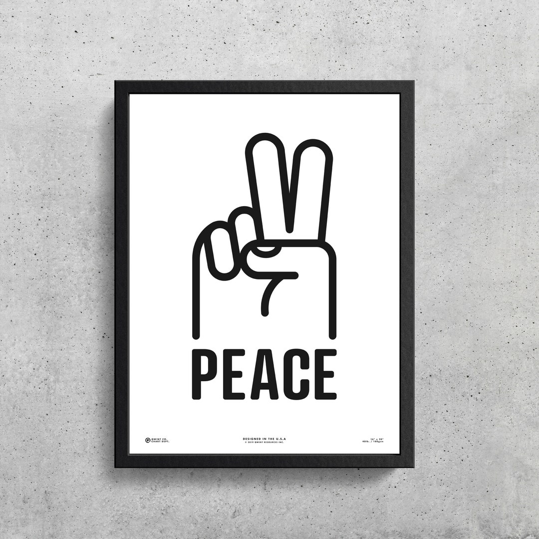 PEACE Printable | Peace Sign | Surf Art | Surf Decor | Boho Decor ...