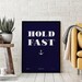 Hold Fast Printable Nautical Art Surf Decor Beach Decor Sea Sailing ...