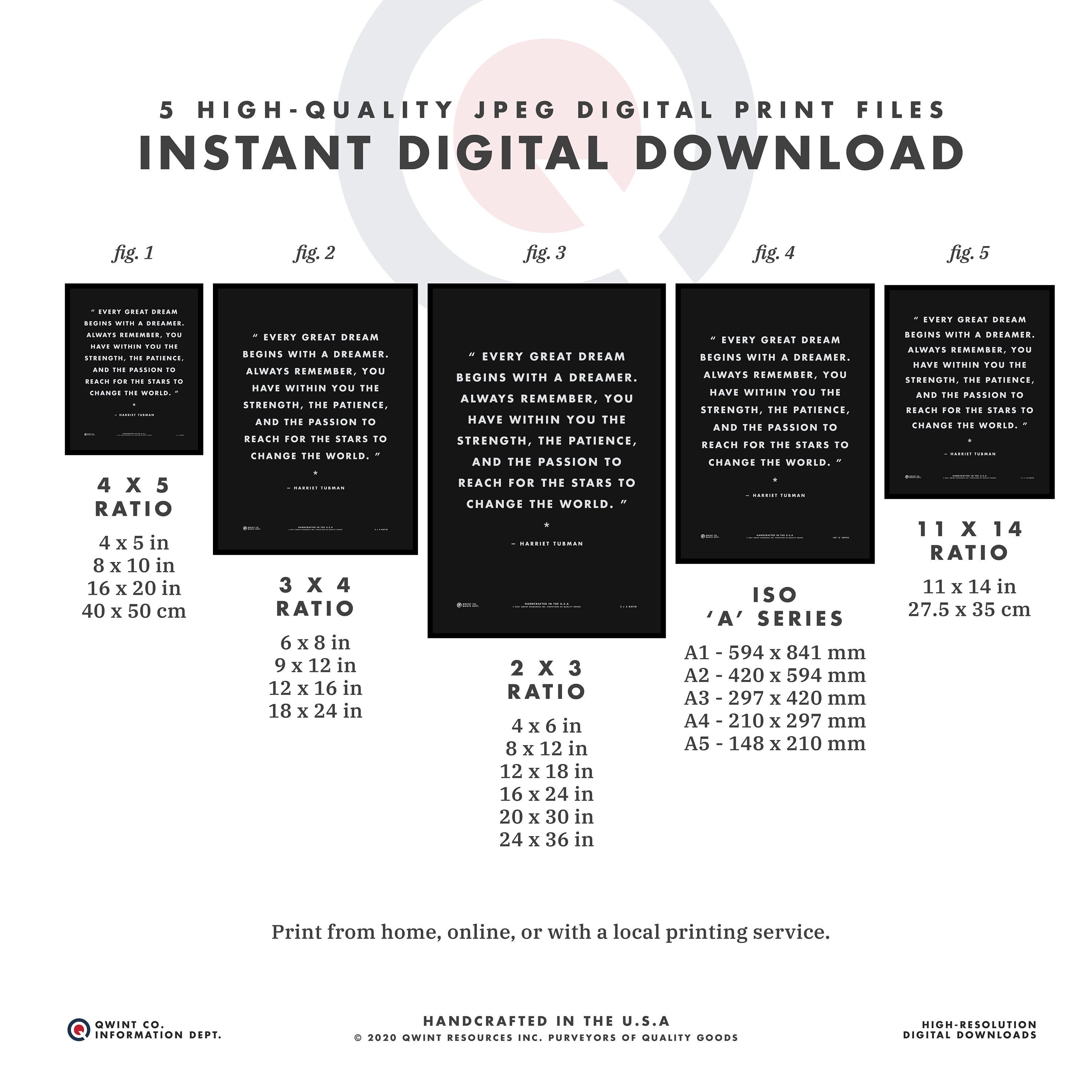 Harriet Tubman Quote Wall Art Printable Inspirational Quote - Etsy