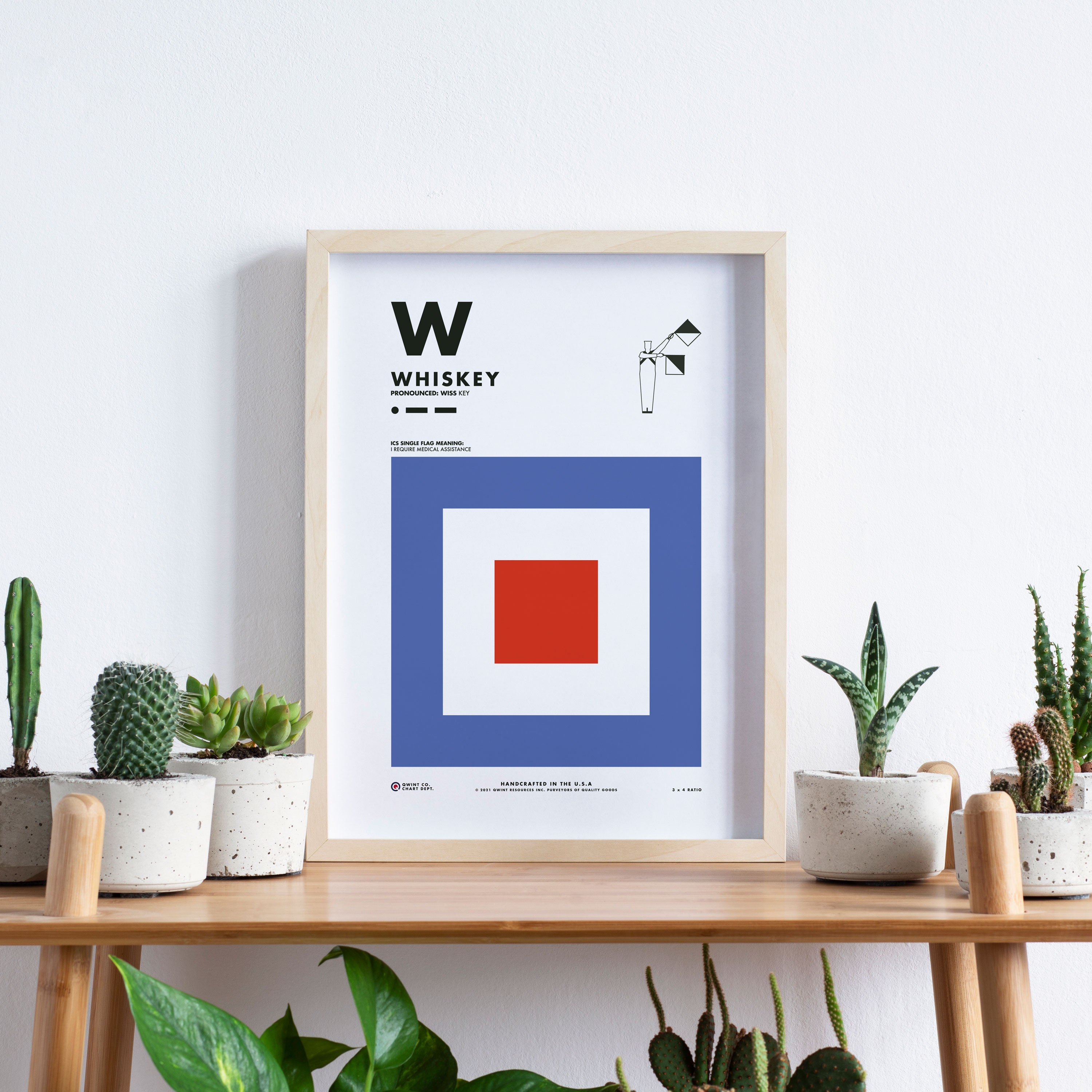 Signal Flag W Wall Art Printable Whiskey W Phonetic Alphabet Morse Code ...