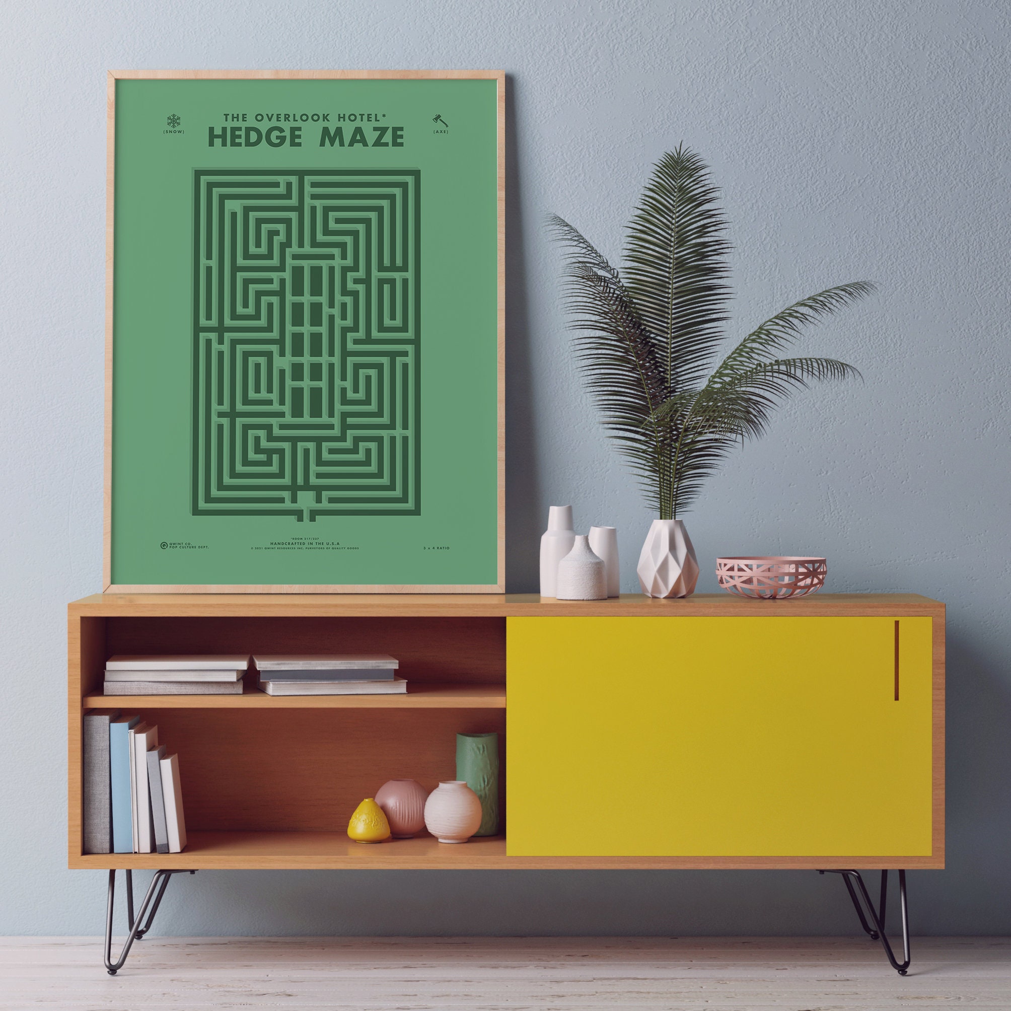 Overlook Hotel Maze Wall Art Printable the Shining Stanley Kubrick ...