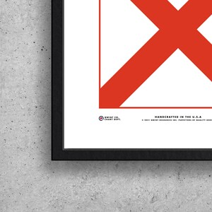 Signal Flag V Wall Art Printable | Victor | V | Phonetic Alphabet ...