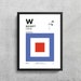 Signal Flag W Wall Art Printable Whiskey W Phonetic Alphabet Morse Code ...