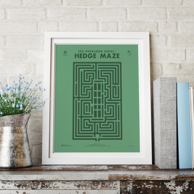 Overlook Hotel Maze Wall Art Printable the Shining Stanley Kubrick ...