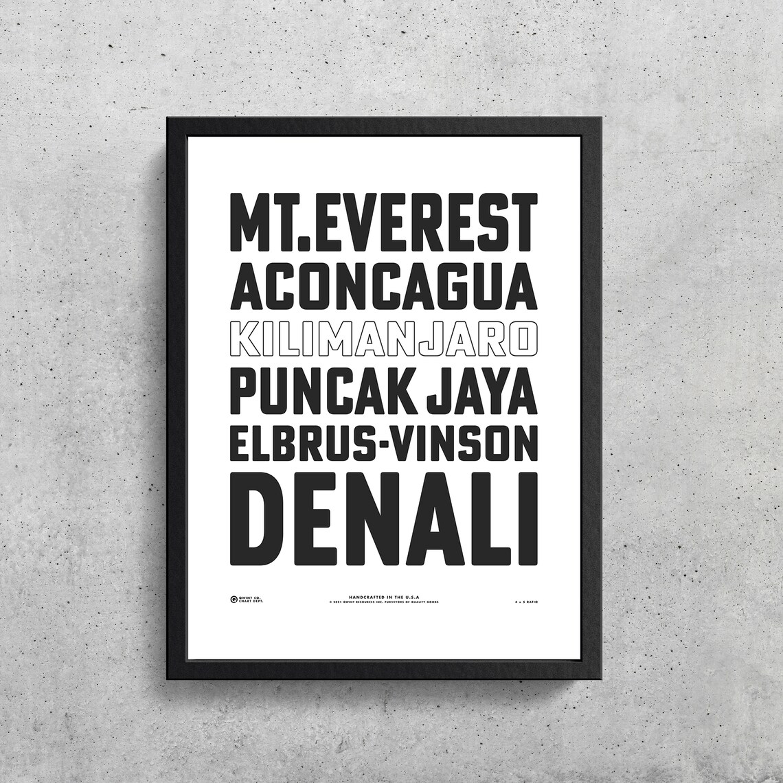 Seven Summits Wall Art Printable Everest K2 Himalayas - Etsy