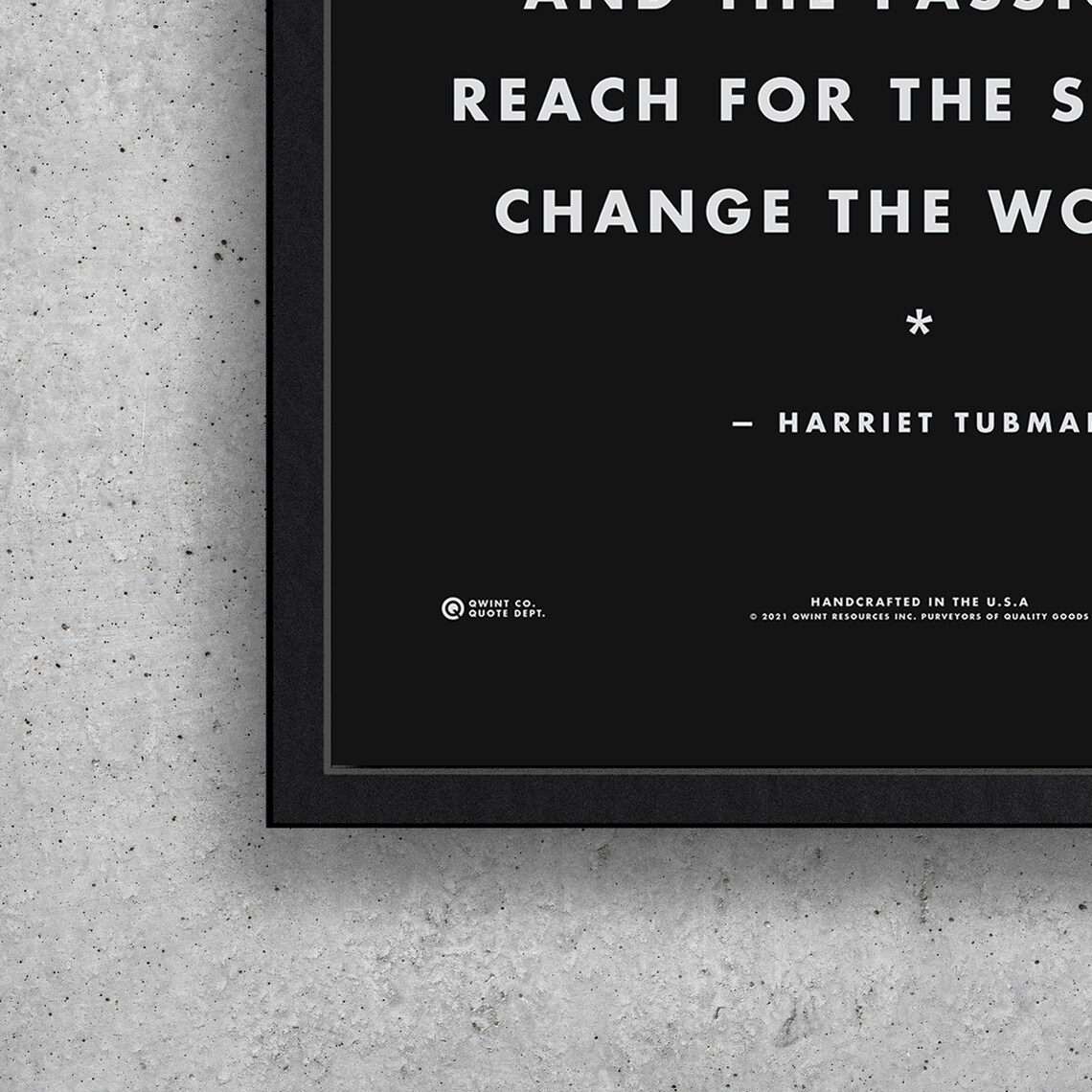 Harriet Tubman Quote Wall Art Printable Inspirational Quote - Etsy