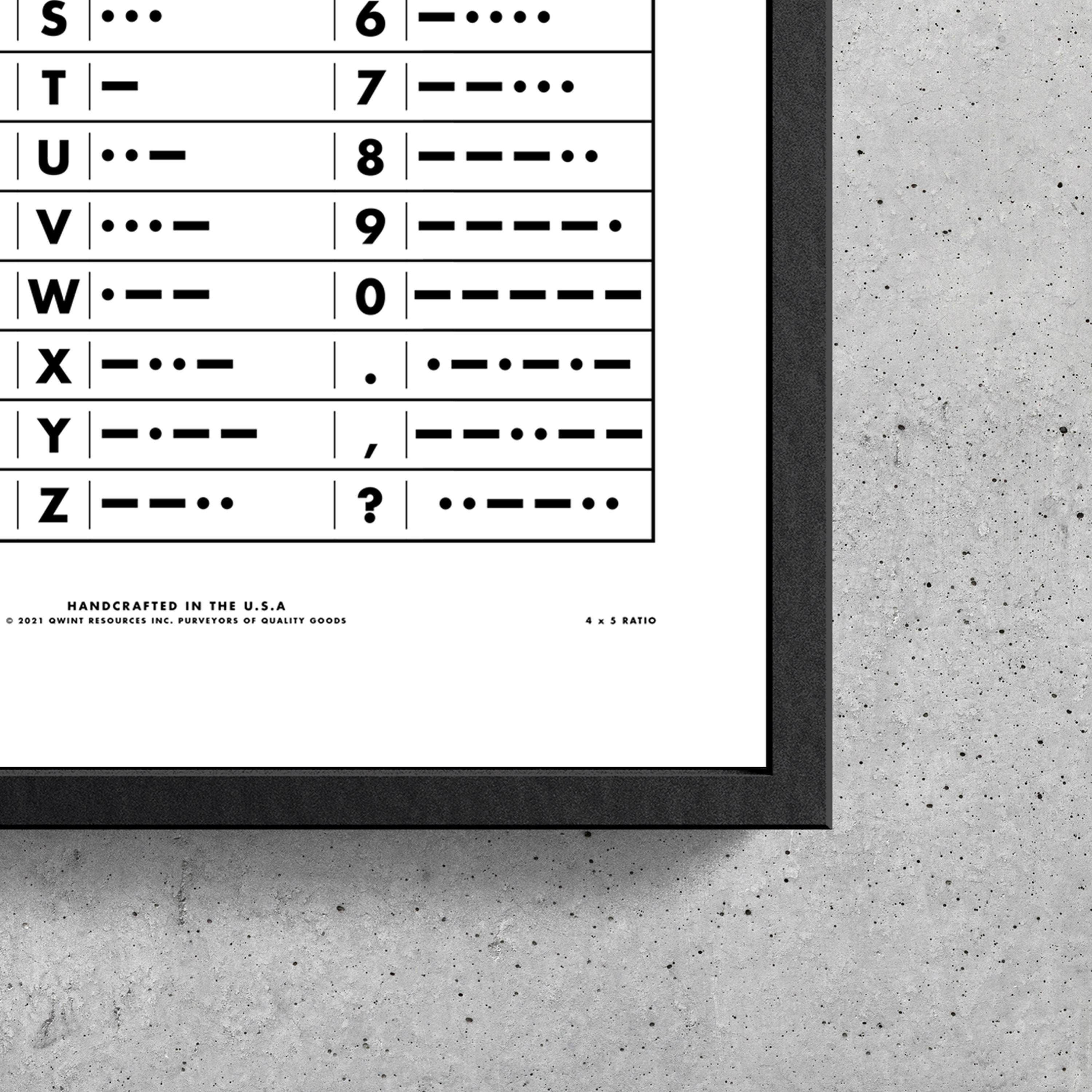 Morse Code Alphabet White Wall Art Printable Morse Code - Etsy