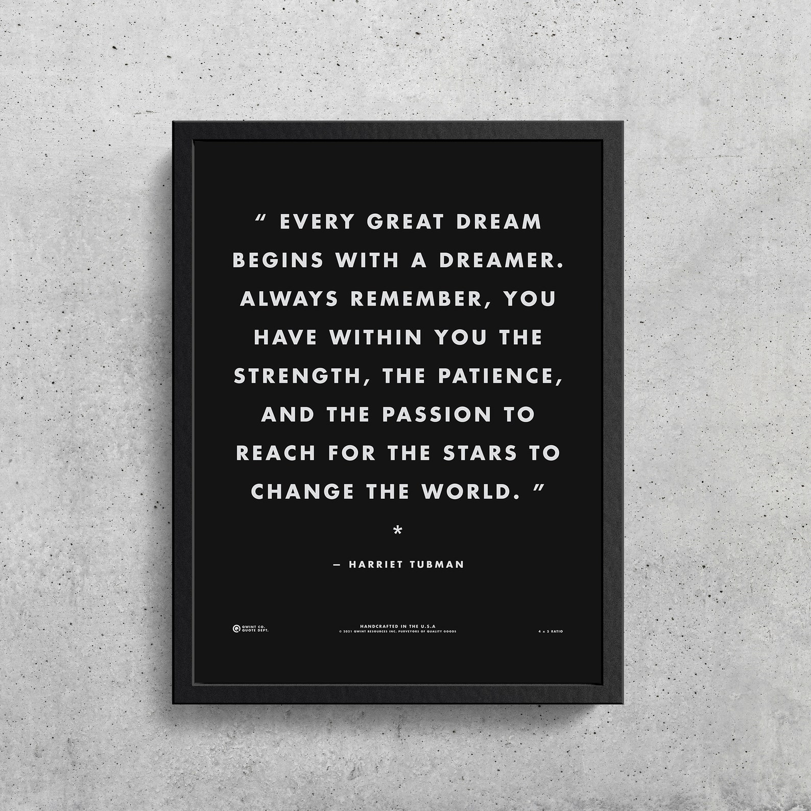 Harriet Tubman Quote Wall Art Printable Inspirational Quote - Etsy