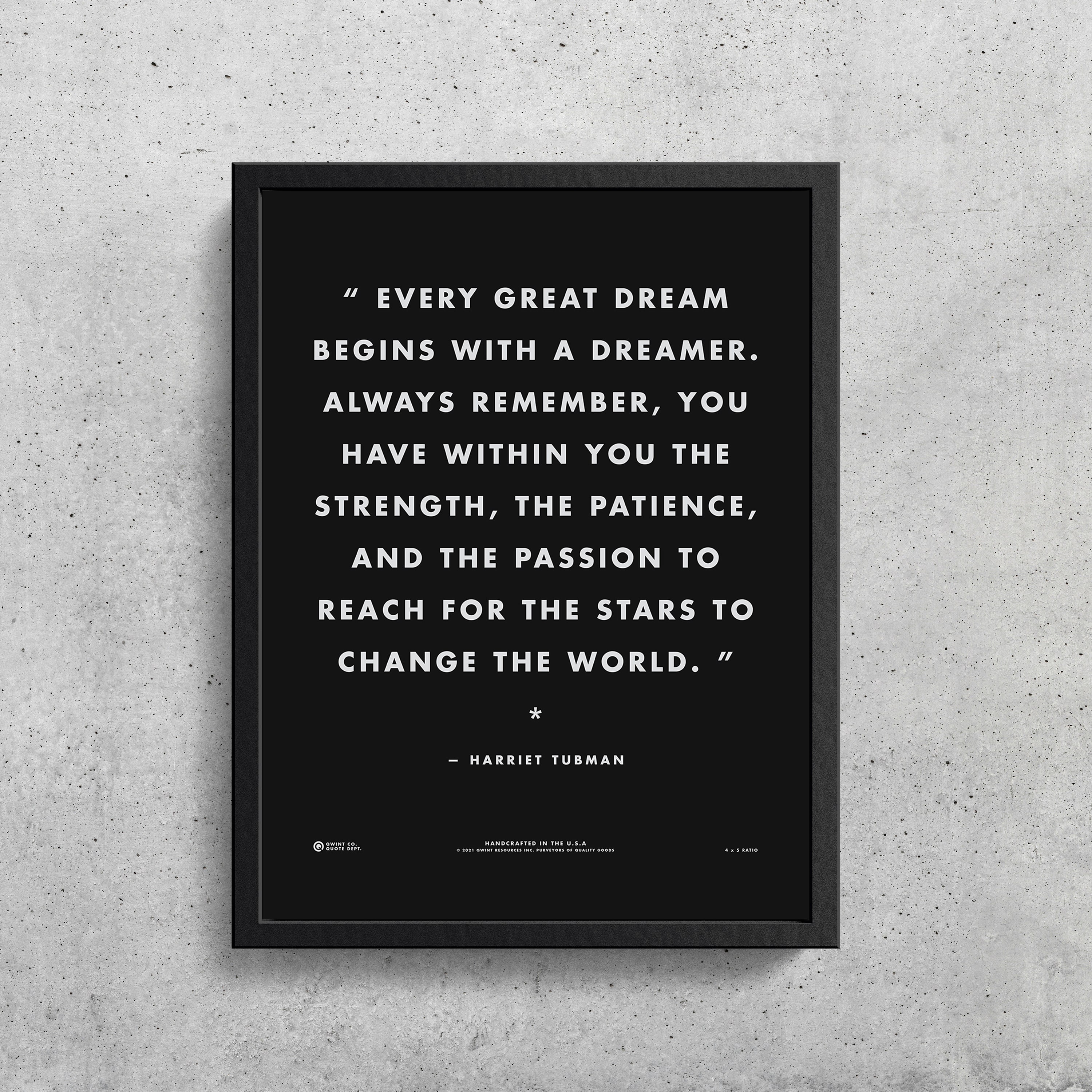 Harriet Tubman Quote Wall Art Printable Inspirational Quote - Etsy