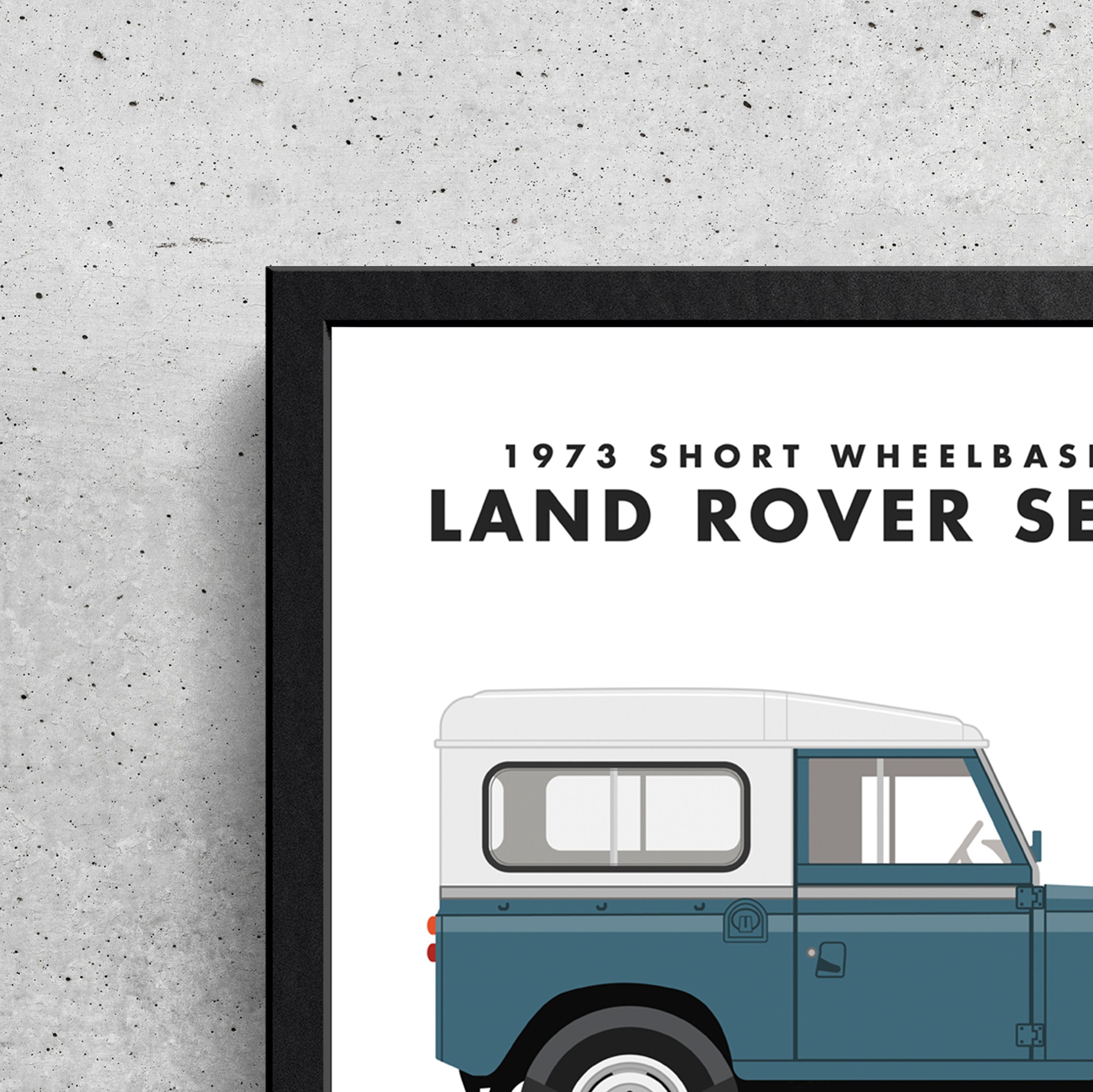 Land Rover Gift Series 2 and Series 3 art Canvas Series 1 Digital ...