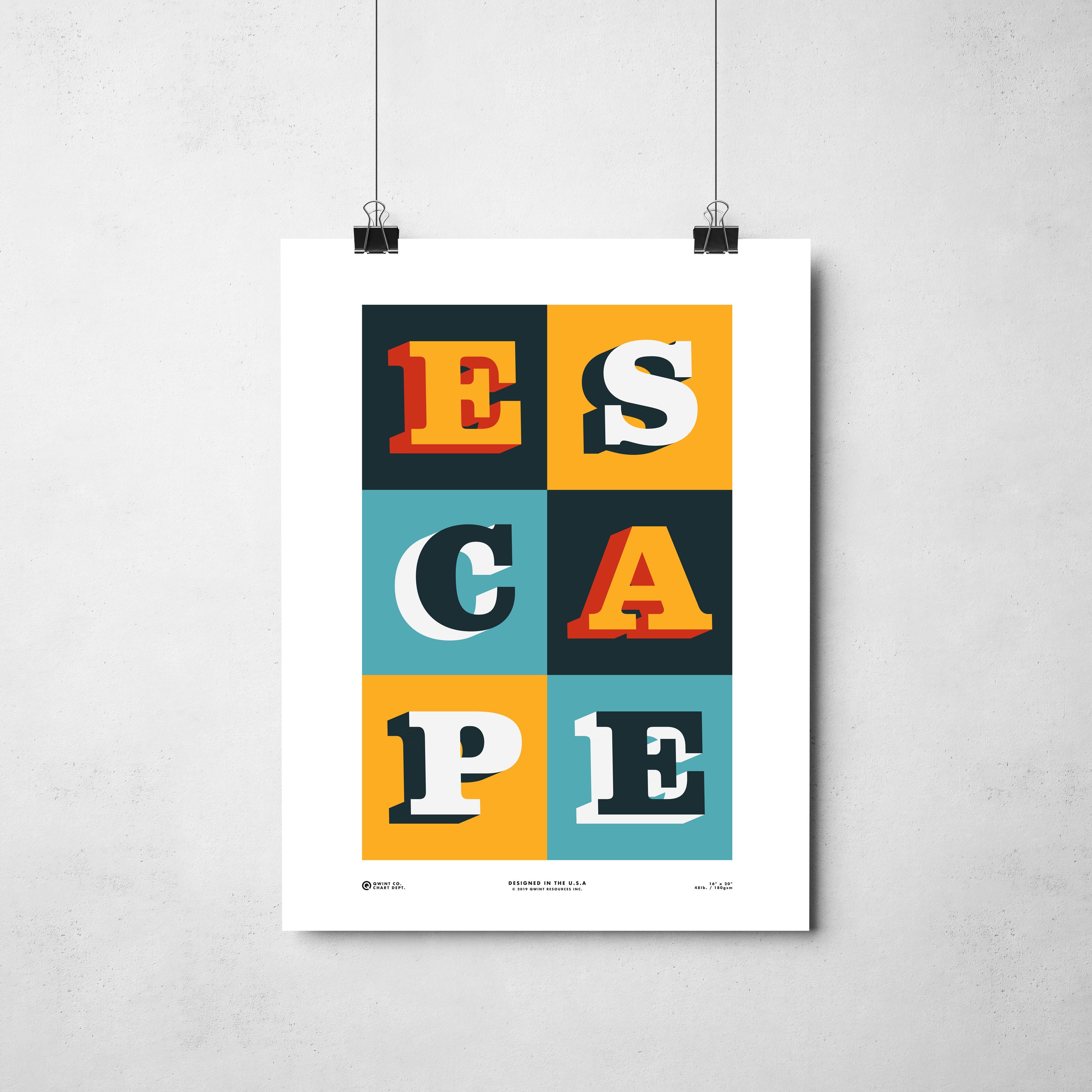 ESCAPE Typographic Printable Surf Art Surf Decor Boho | Etsy