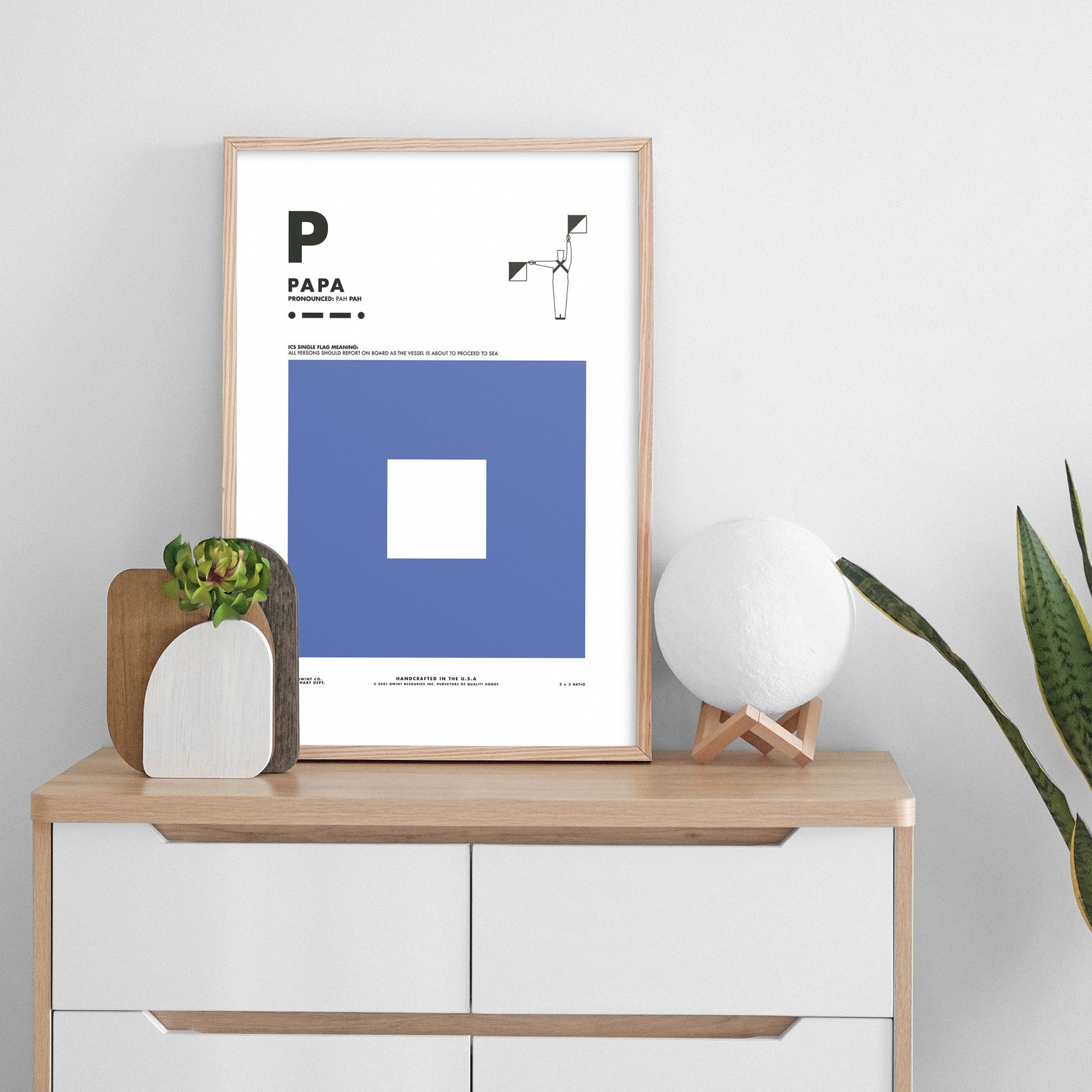 Signal Flag P Wall Art Printable Papa P Phonetic | Etsy