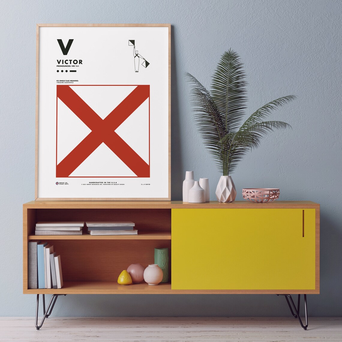 Signal Flag V Wall Art Printable Victor V Phonetic - Etsy
