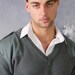 Slate Gray Sweater, Italian Vintage Wool Blend V-neck Military Style ...