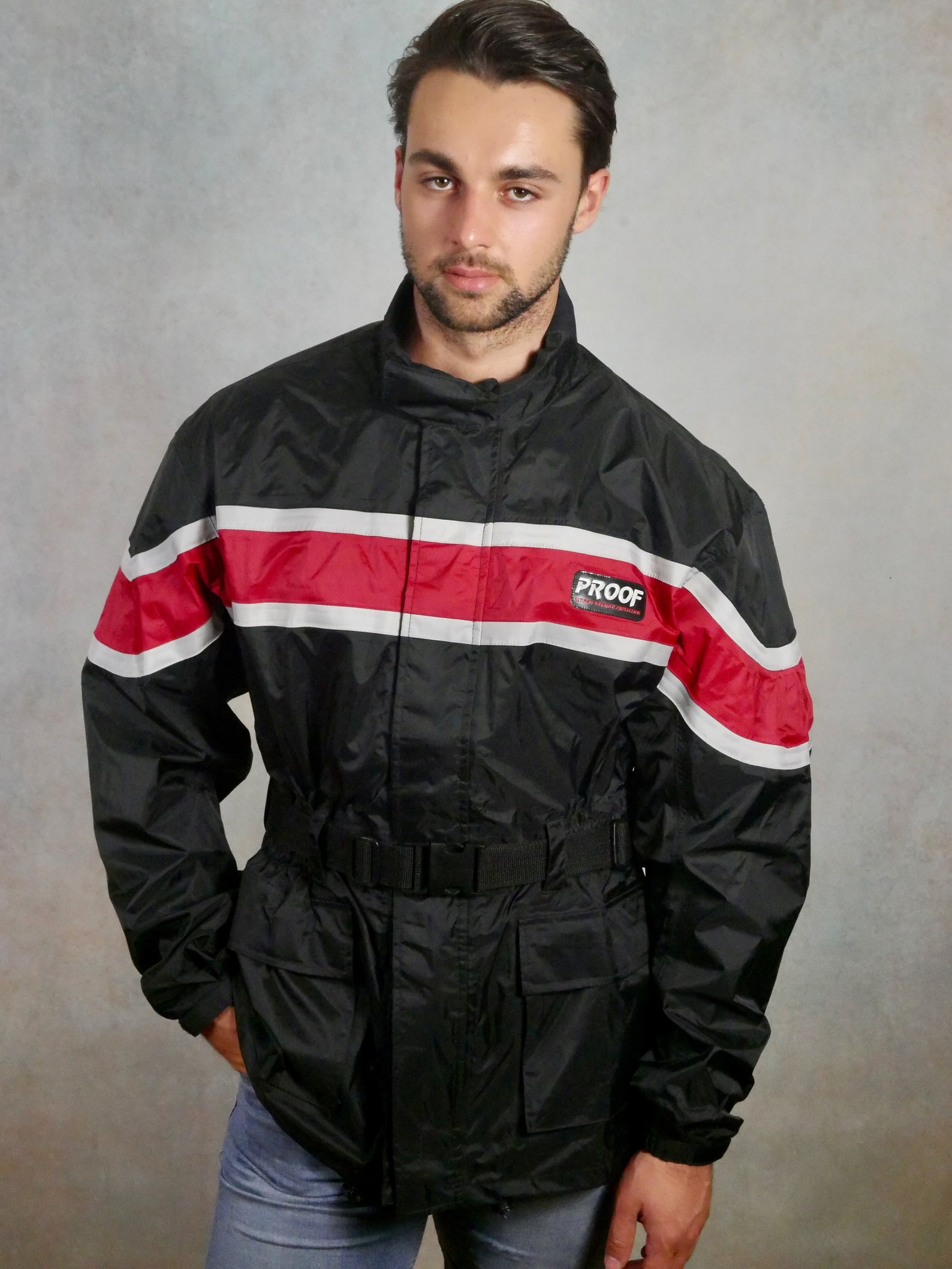 Black Raincoat 90s European Vintage Jacket Size Large 42 to - Etsy