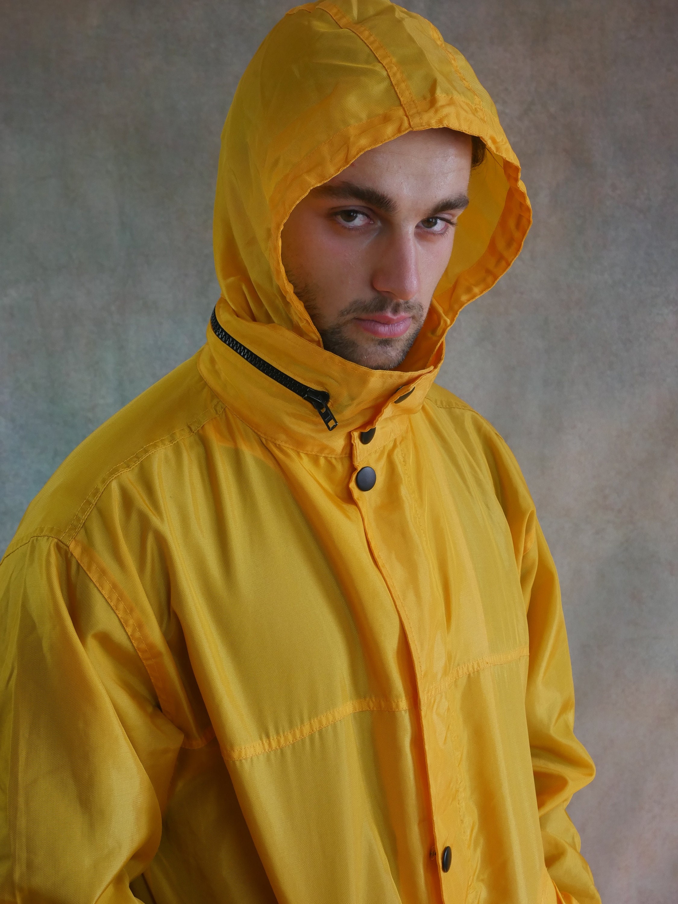 Yellow Jacket 1990s European Vintage Nylon Waterproof | Etsy