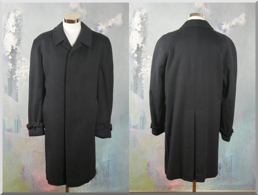 Vintage Loden Wool Coat, Dark Navy Blue Austrian Men's Winter Retro ...