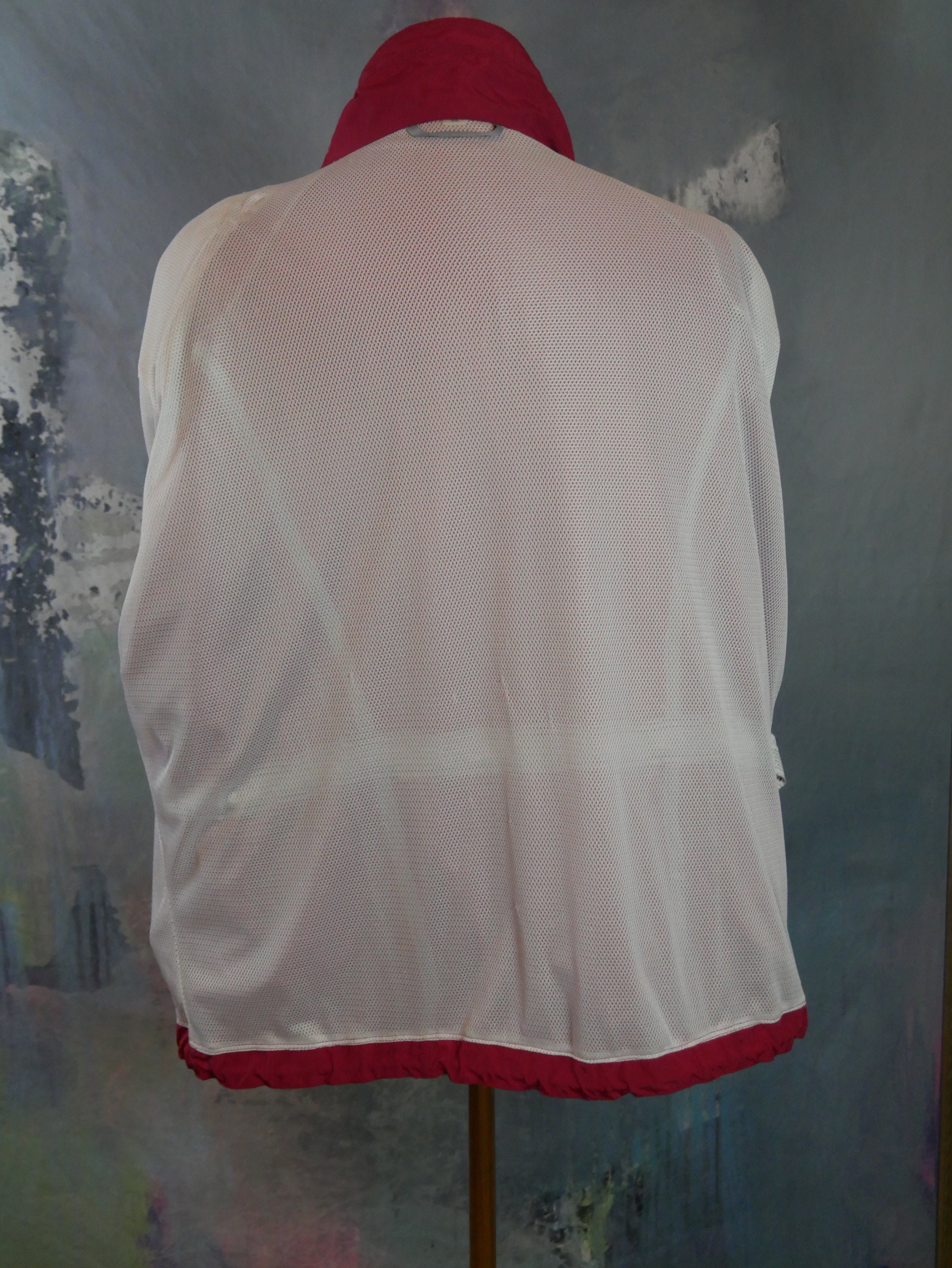 Red Nylon Jacket 1990s European Vintage Zippered Rukka Sport | Etsy